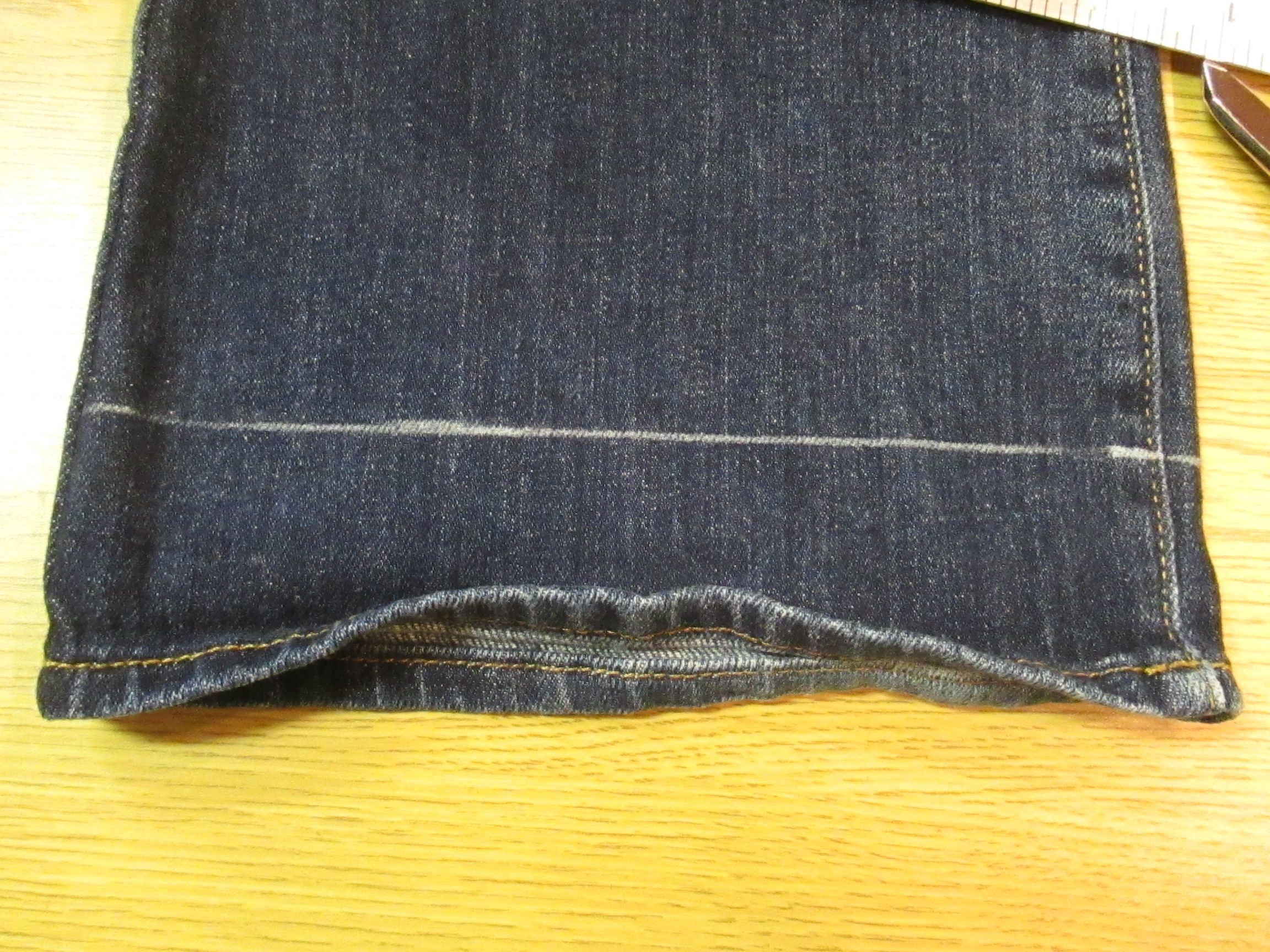 DIY Designer Jean Hem on a Budget : 4 Steps - Instructables