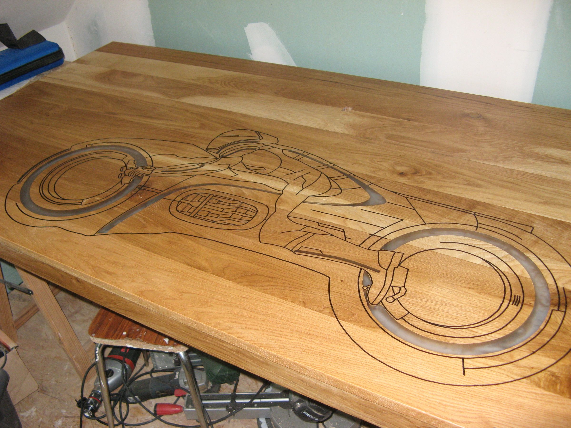 Make a Led Tron Desk and Led Tron Clock : 15 Steps (with Pictures ...