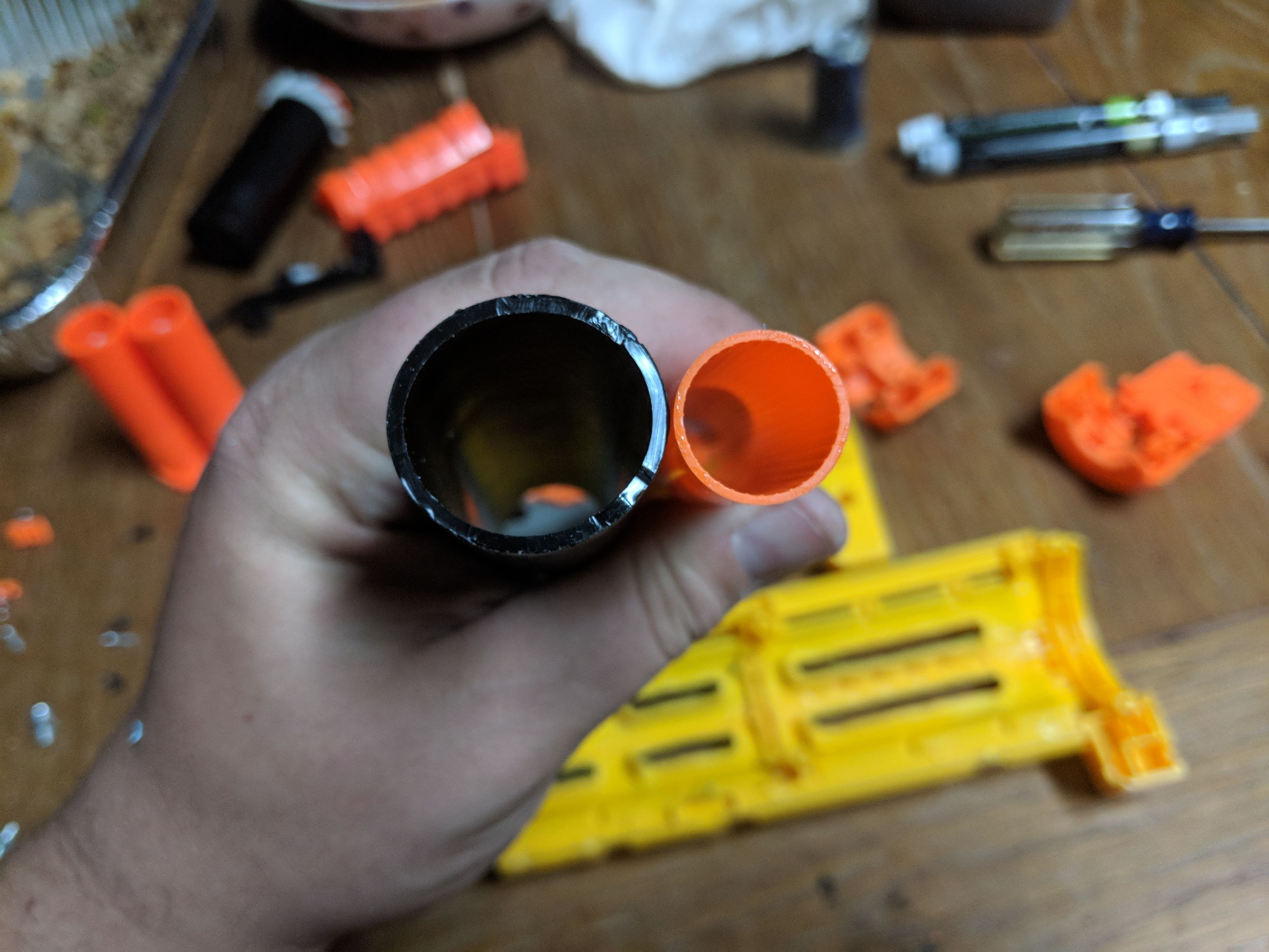 Nerf Barrel Attachment With Under-mounted Mega Blaster : 7 Steps ...