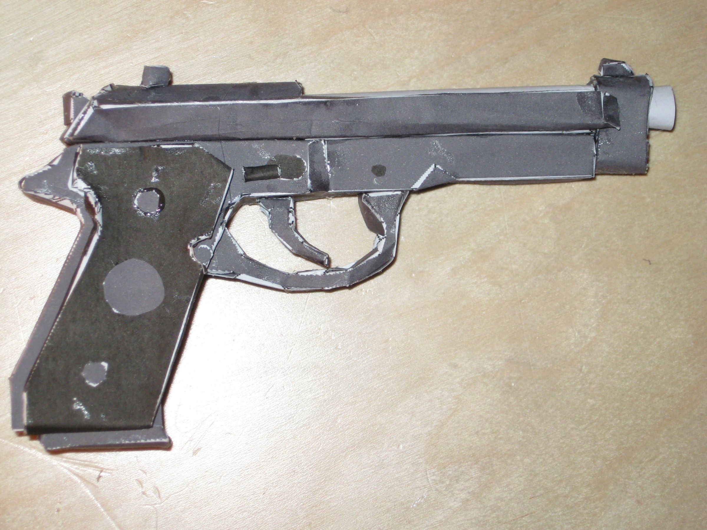 How to Make a Paper Model Gun! : 10 Steps - Instructables