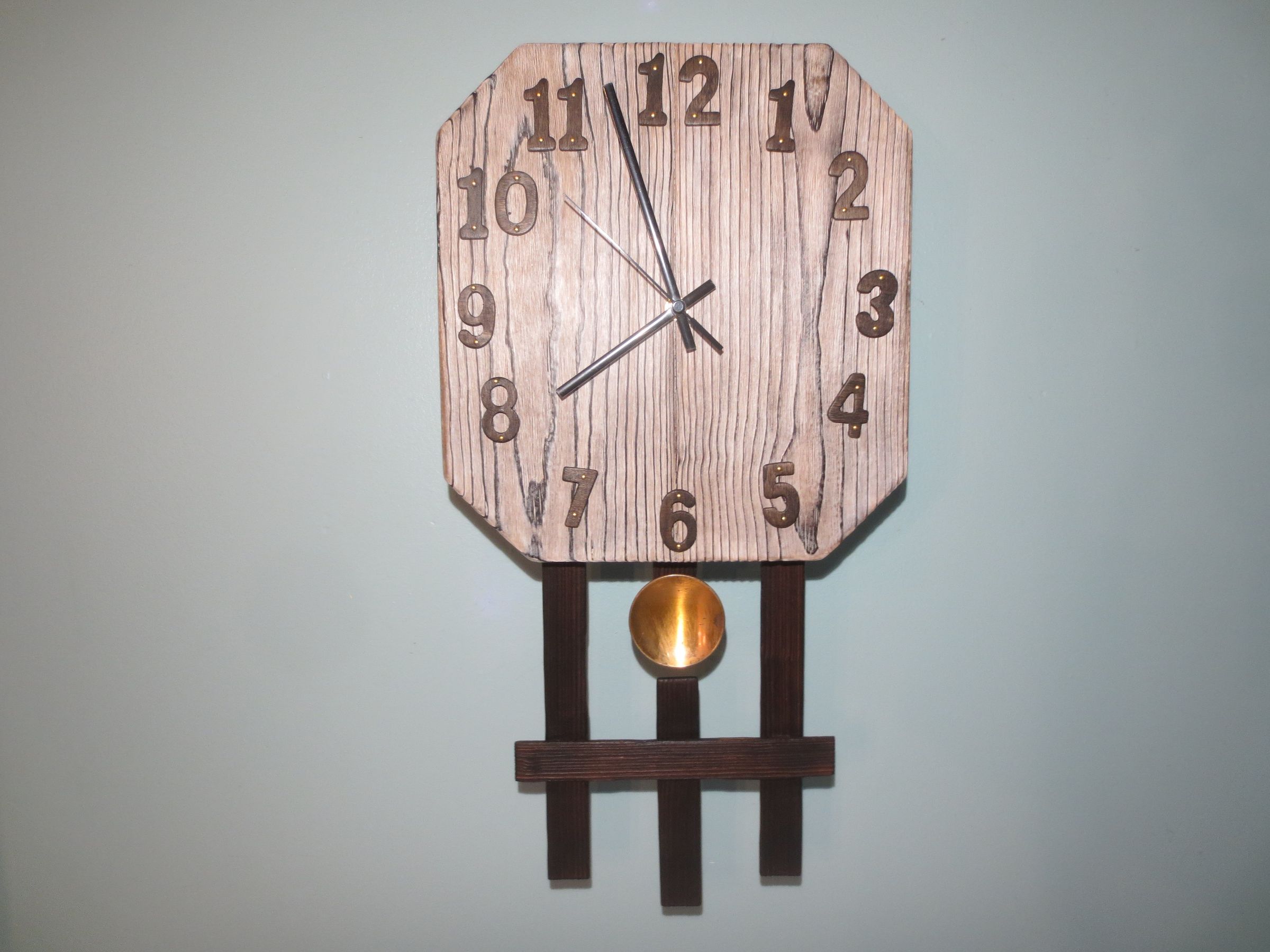 Mission Style Clock Meets Stained Shou Sugi Ban : 13 Steps (with ...
