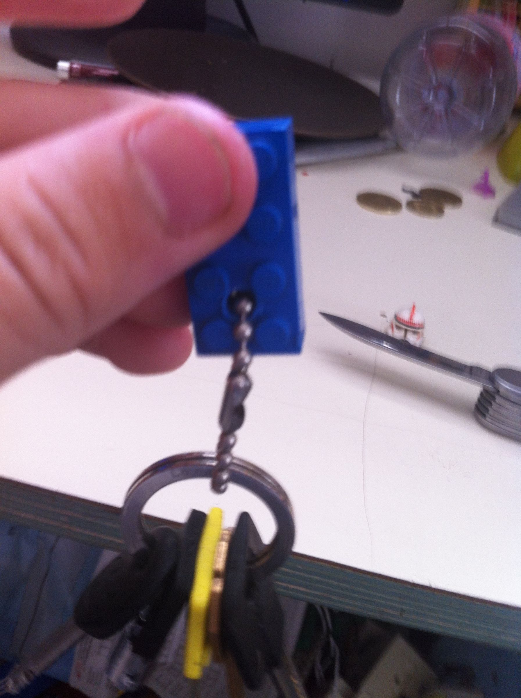 Easy Lego Block Key Chain : 4 Steps - Instructables