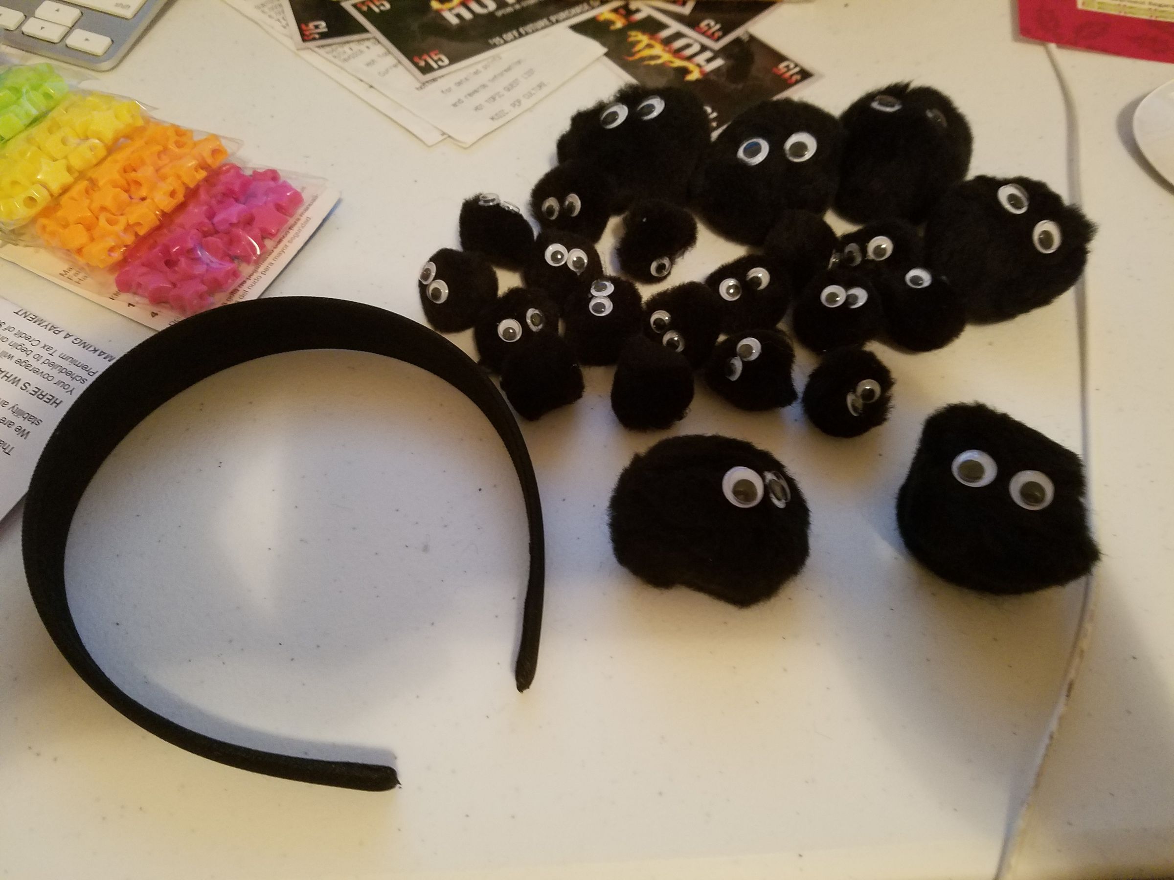 Soot Balls Soot Sprite Headbands : 5 Steps (with Pictures) - Instructables