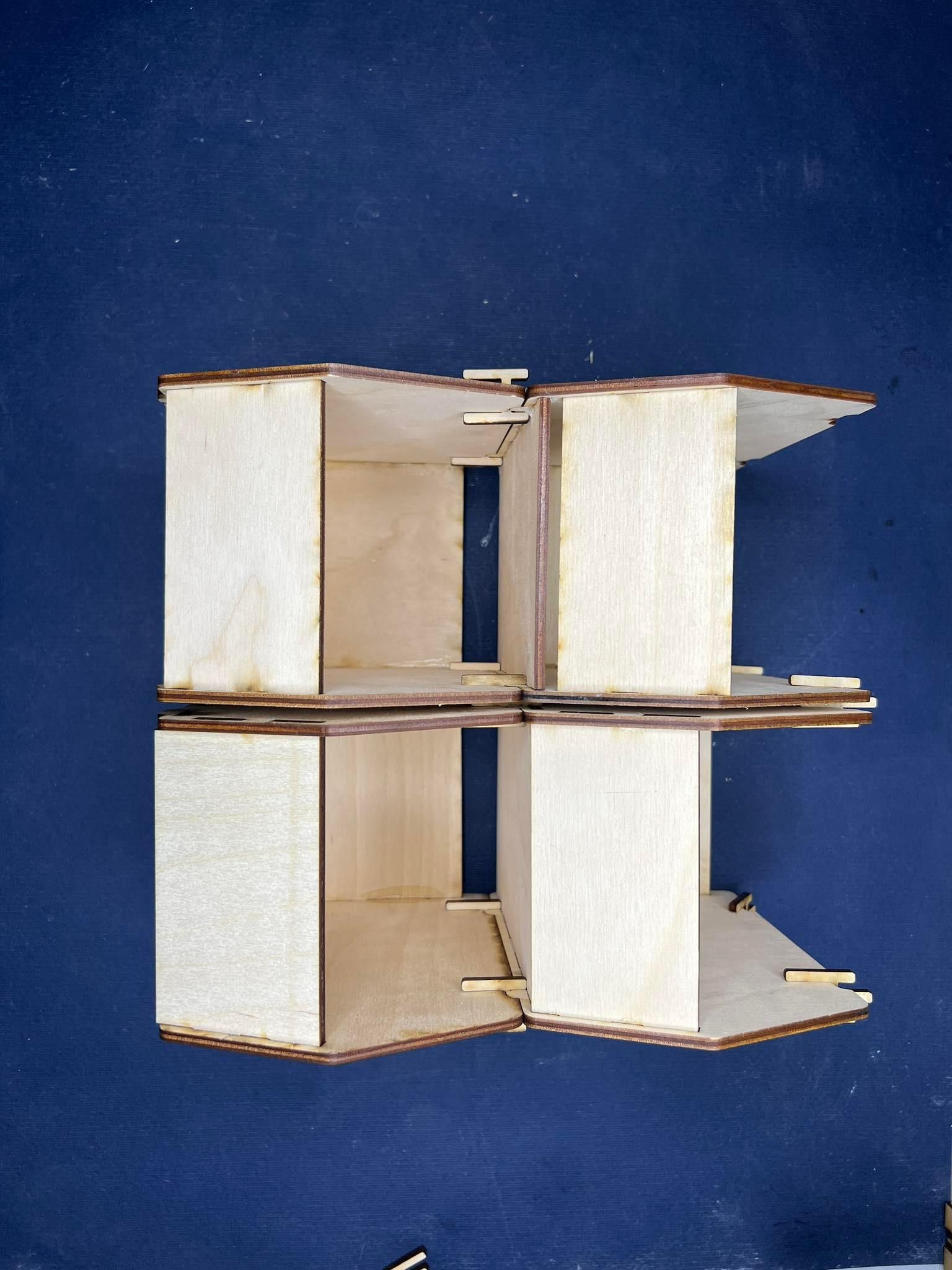 DIY Laser Cut Desk Organizer Stackable Boxes (Linbins) : 4 Steps (with ...