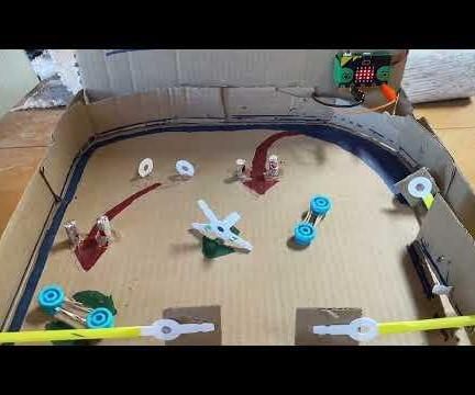 Cardboard Pinball Machine Using a Pizza Box, Strawbees, and a Micro:bit ...