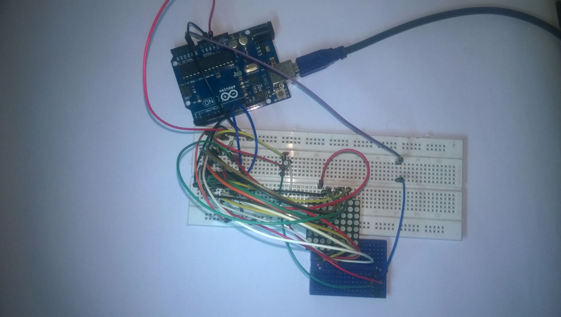 Room Temperature in Dot-Matrix Display With Arduino and LM35 : 7 Steps ...