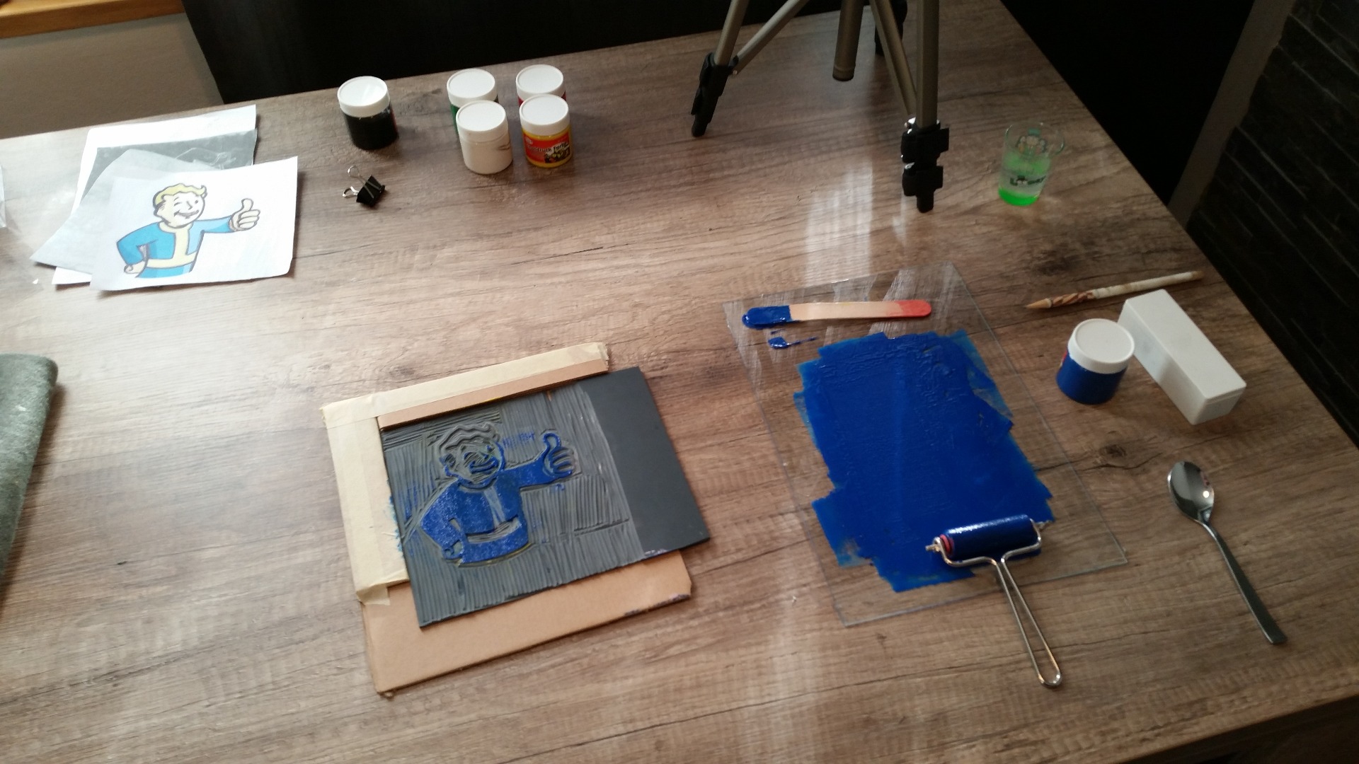 Fallout Linocut Reduction Print : 3 Steps (with Pictures) - Instructables