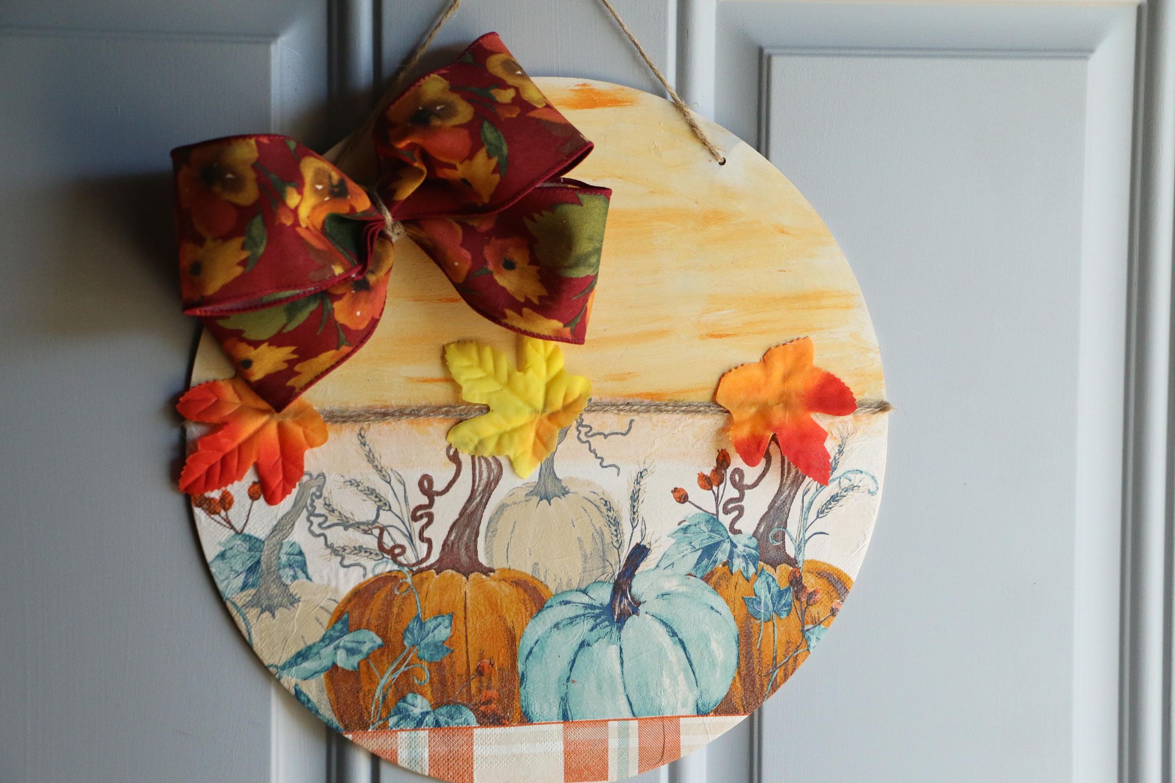 DIY AUTUMN DECORATIVE WOODEN HANGING SIGN : 6 Steps - Instructables