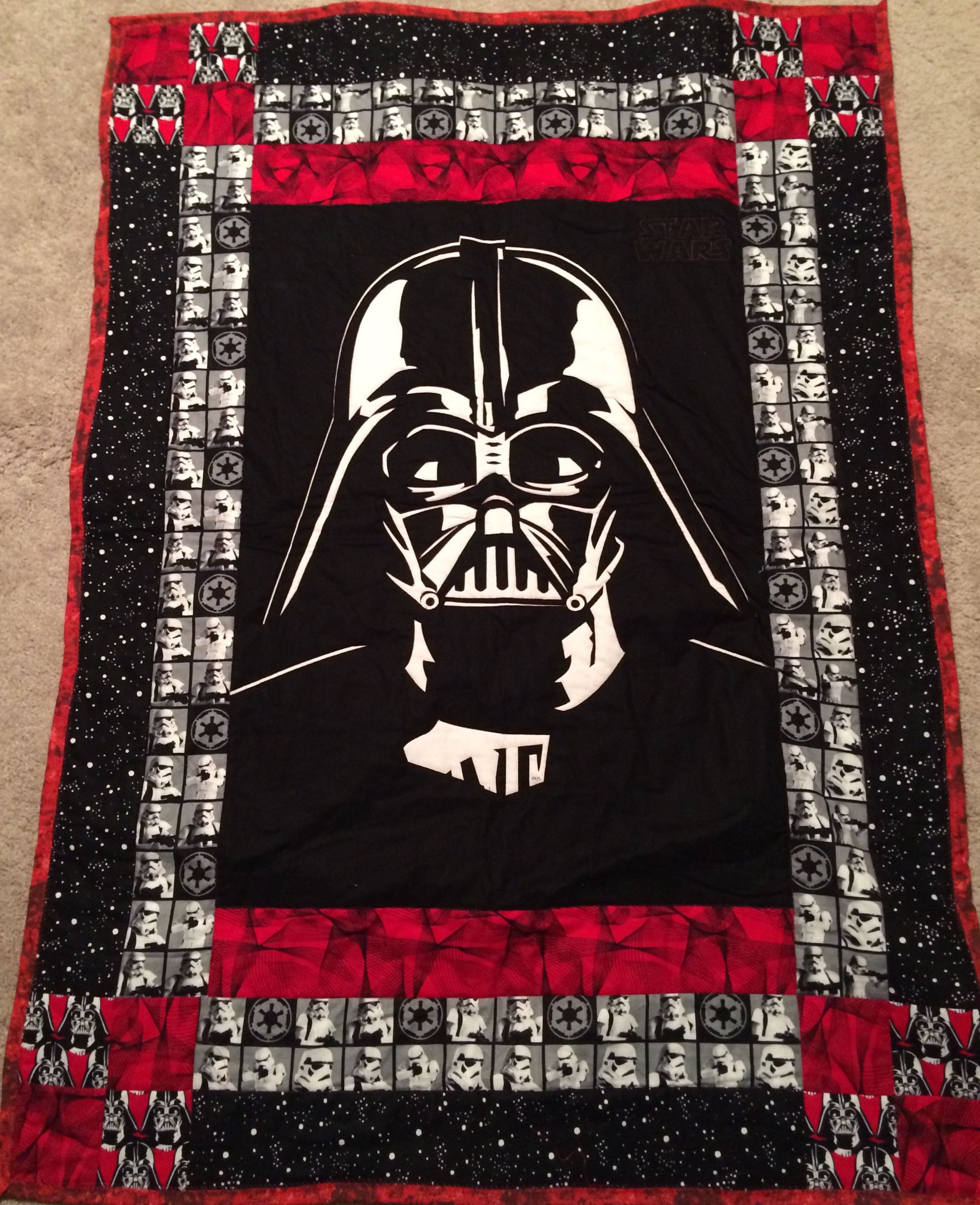 Darth Vader Lap Quilt : 7 Steps - Instructables
