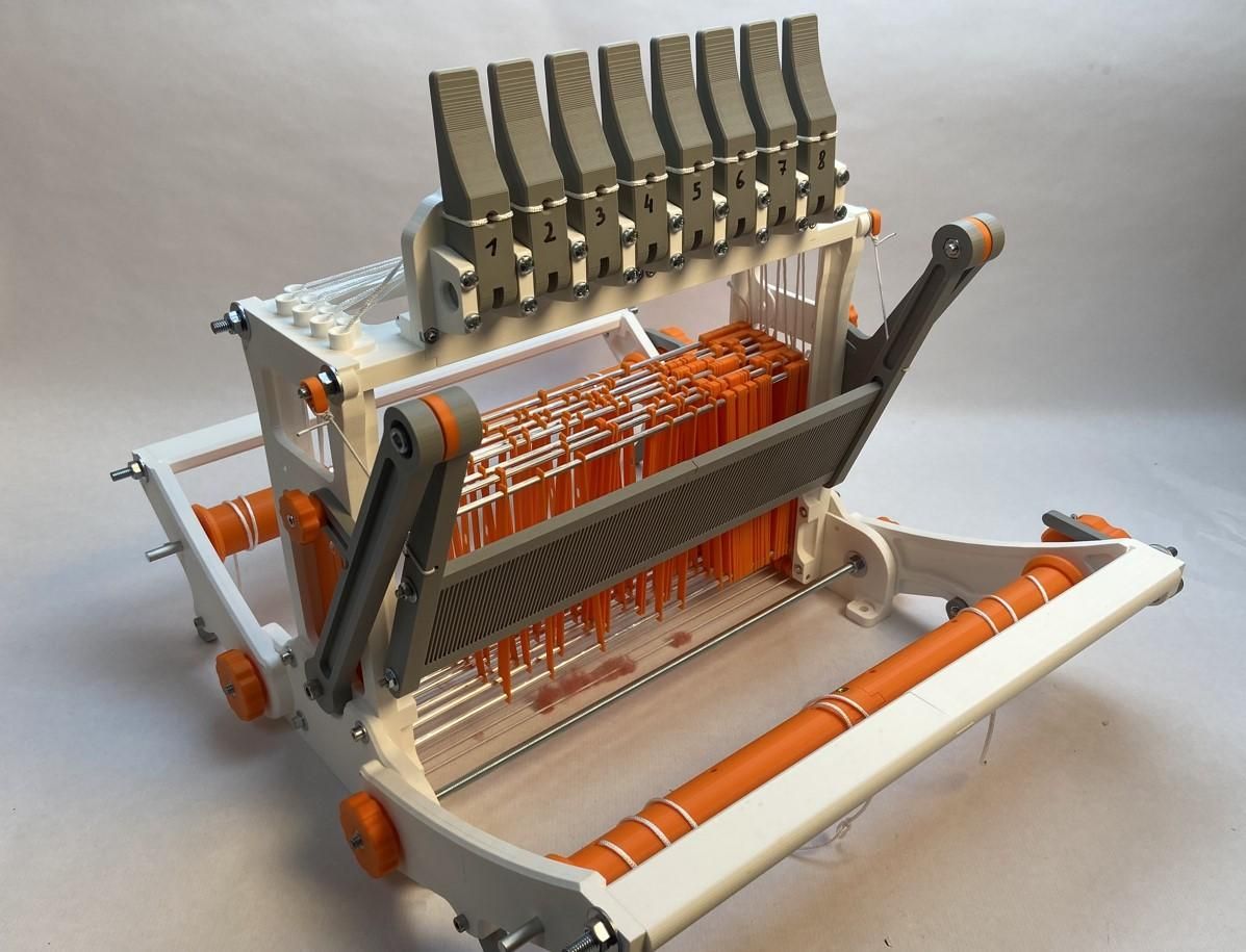 3D Printed Table Loom With 8 Shafts : 14 Steps (with Pictures ...
