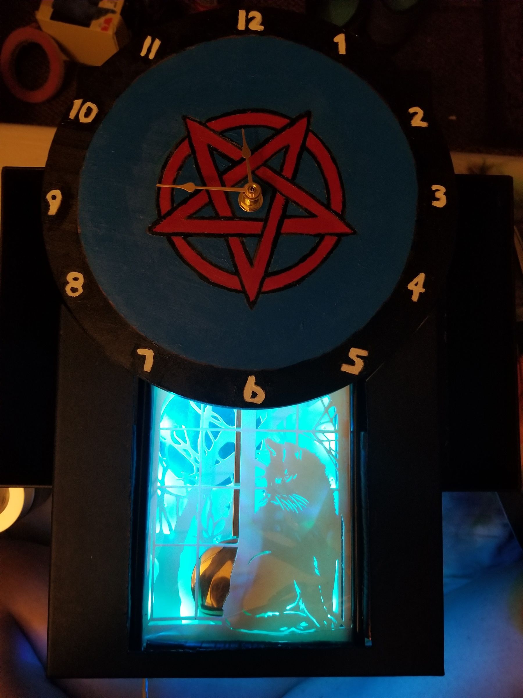 3-D LED Lightbox Pendulum Clock From Shoebox : 11 Steps (with Pictures ...