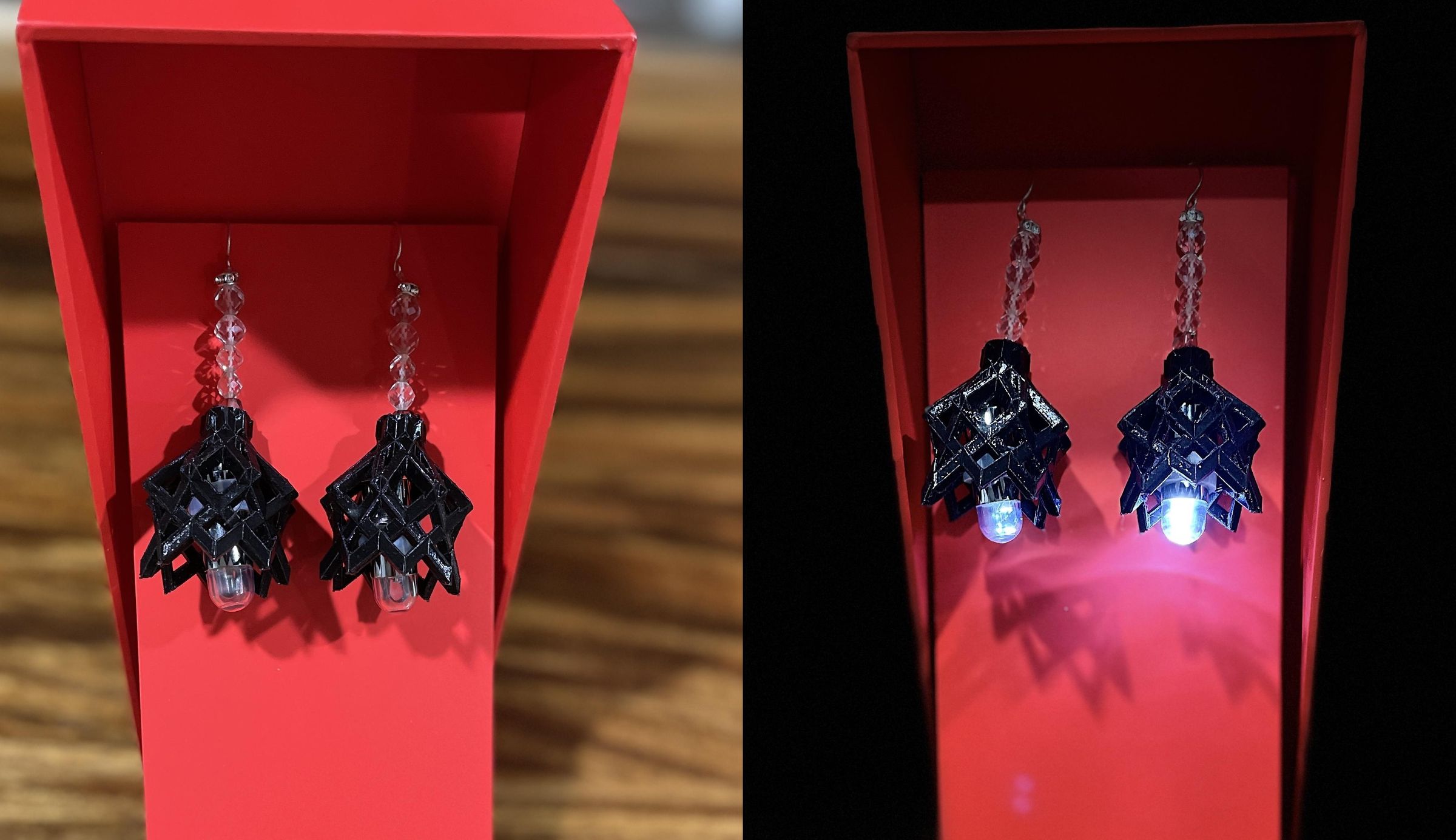 3D Printed LED Earring With Tinkercad Codeblocks : 3 Steps (with ...