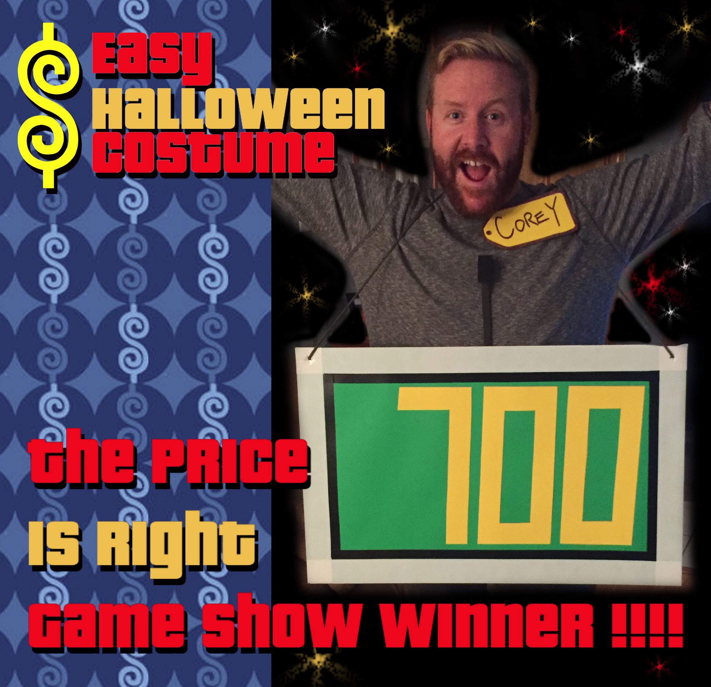 The Price Is Right Halloween Costume - Easy, Fast & Cheap : 6 Steps ...