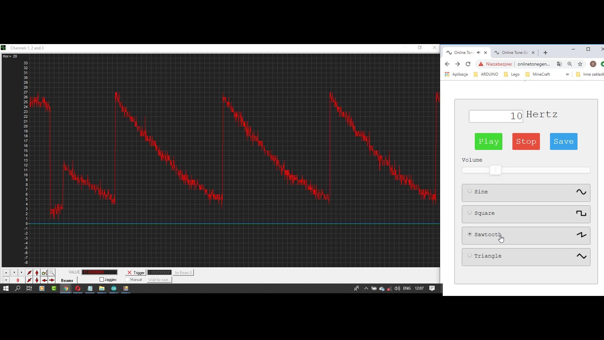 Oscilloscope 3channel on Arduino - Instructables