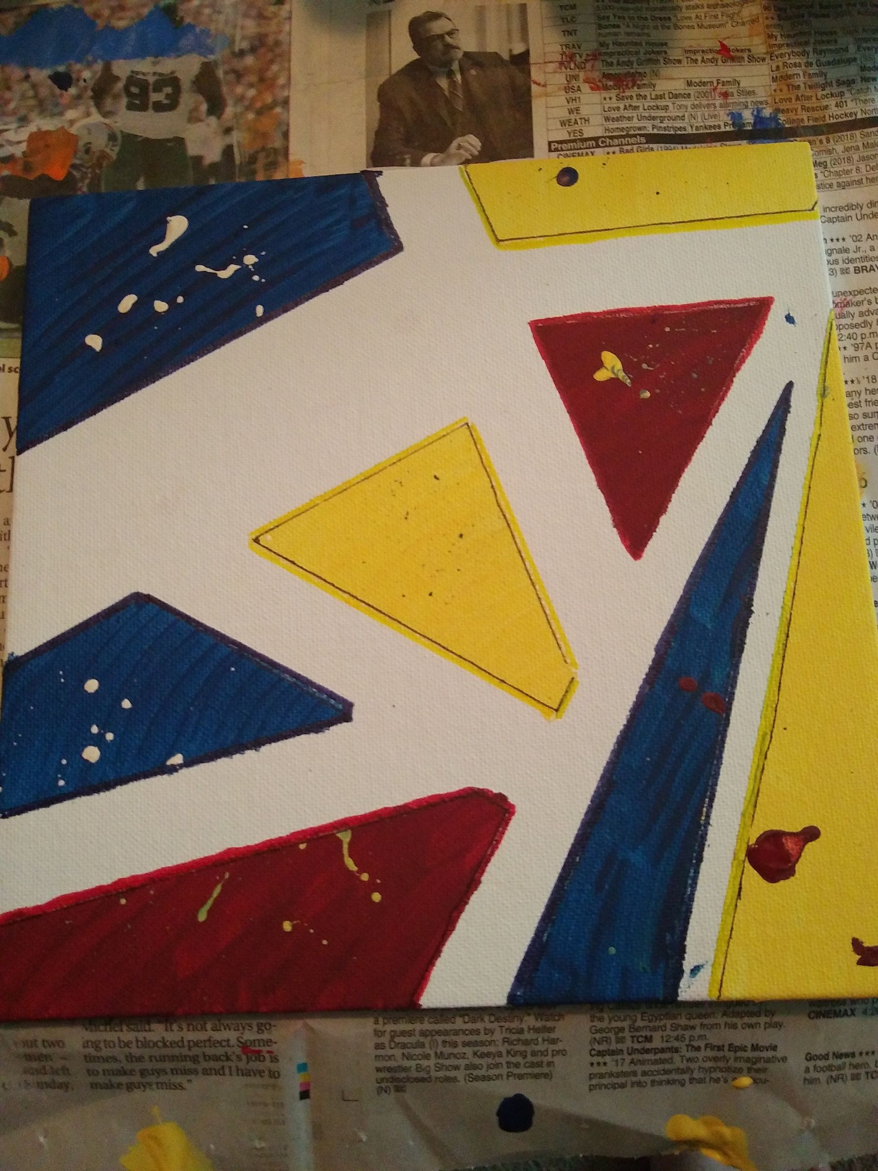 Making an Abstract Painting With Masking Tape : 7 Steps (with Pictures ...