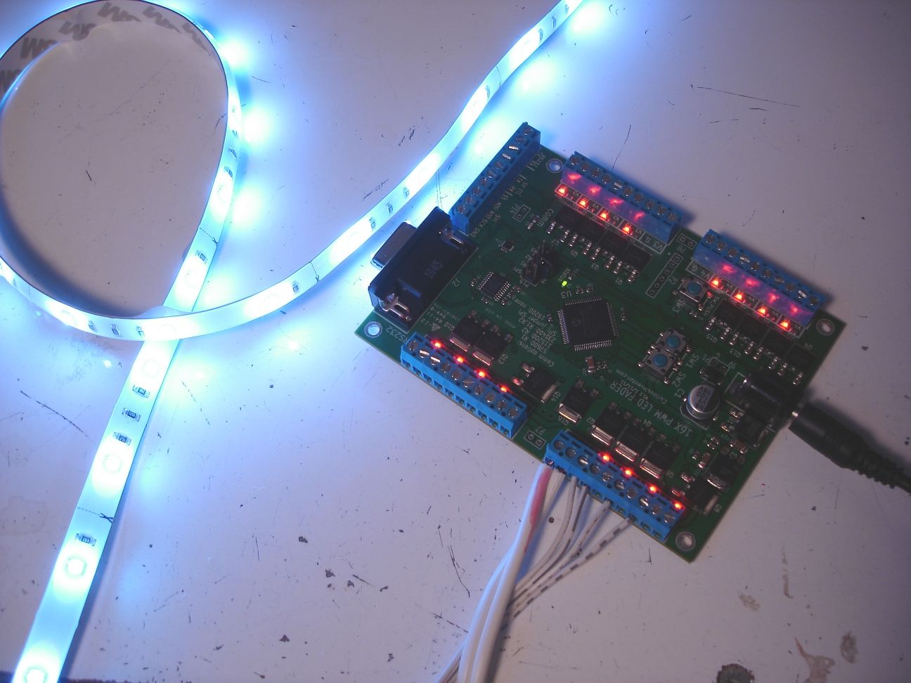 Control Ikea Dioder LED Strip With Arduino + 16X PWM LED Fader Board ...