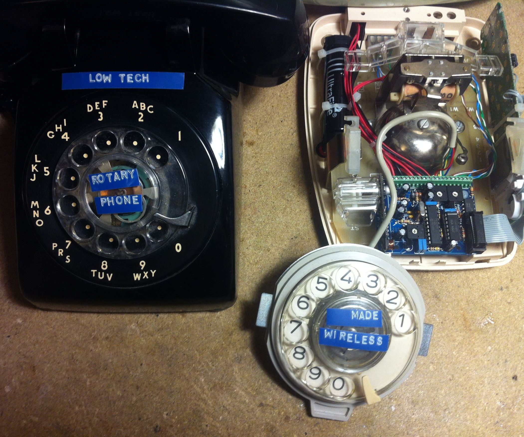 Low Tech Rotary Phone Made Wireless. : 21 Steps (with Pictures ...