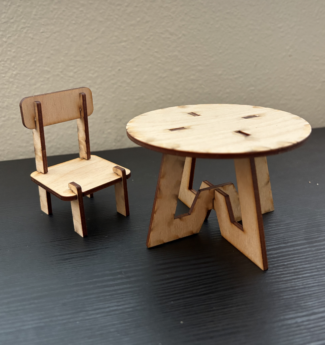 Laser Cut Mini Table and Chair : 5 Steps - Instructables