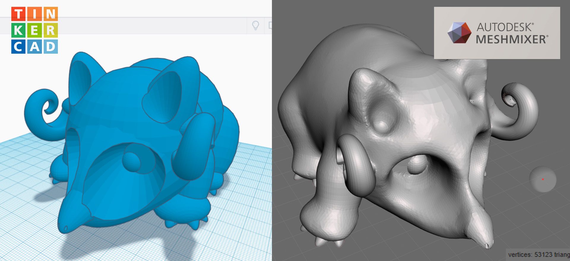 Using Meshmixer to Make Tinkercad Models Look More Organic : 8 Steps (with Pictures) - Instructables