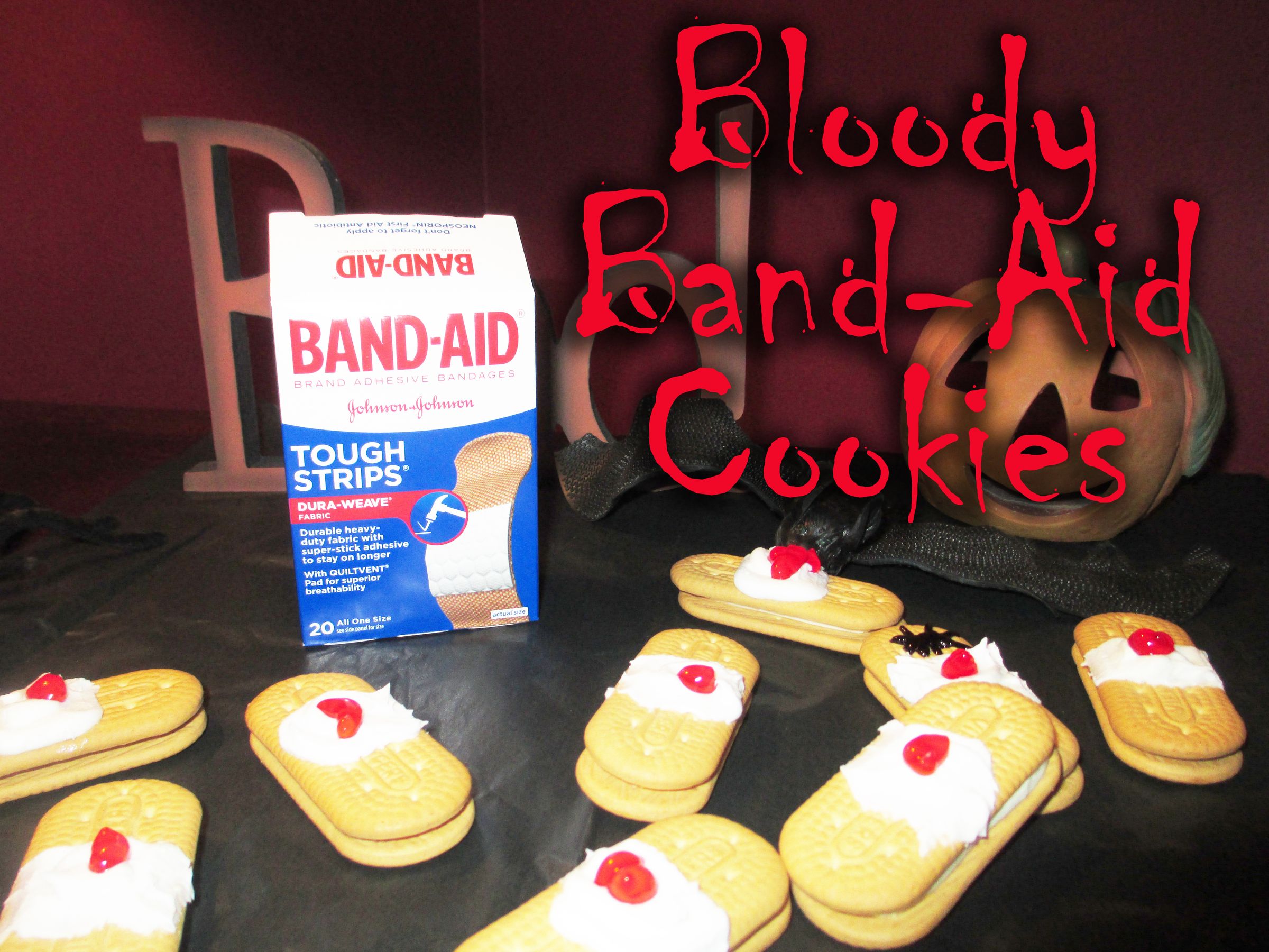 Bloody Band-Aid Cookies for Halloween : 7 Steps (with Pictures ...