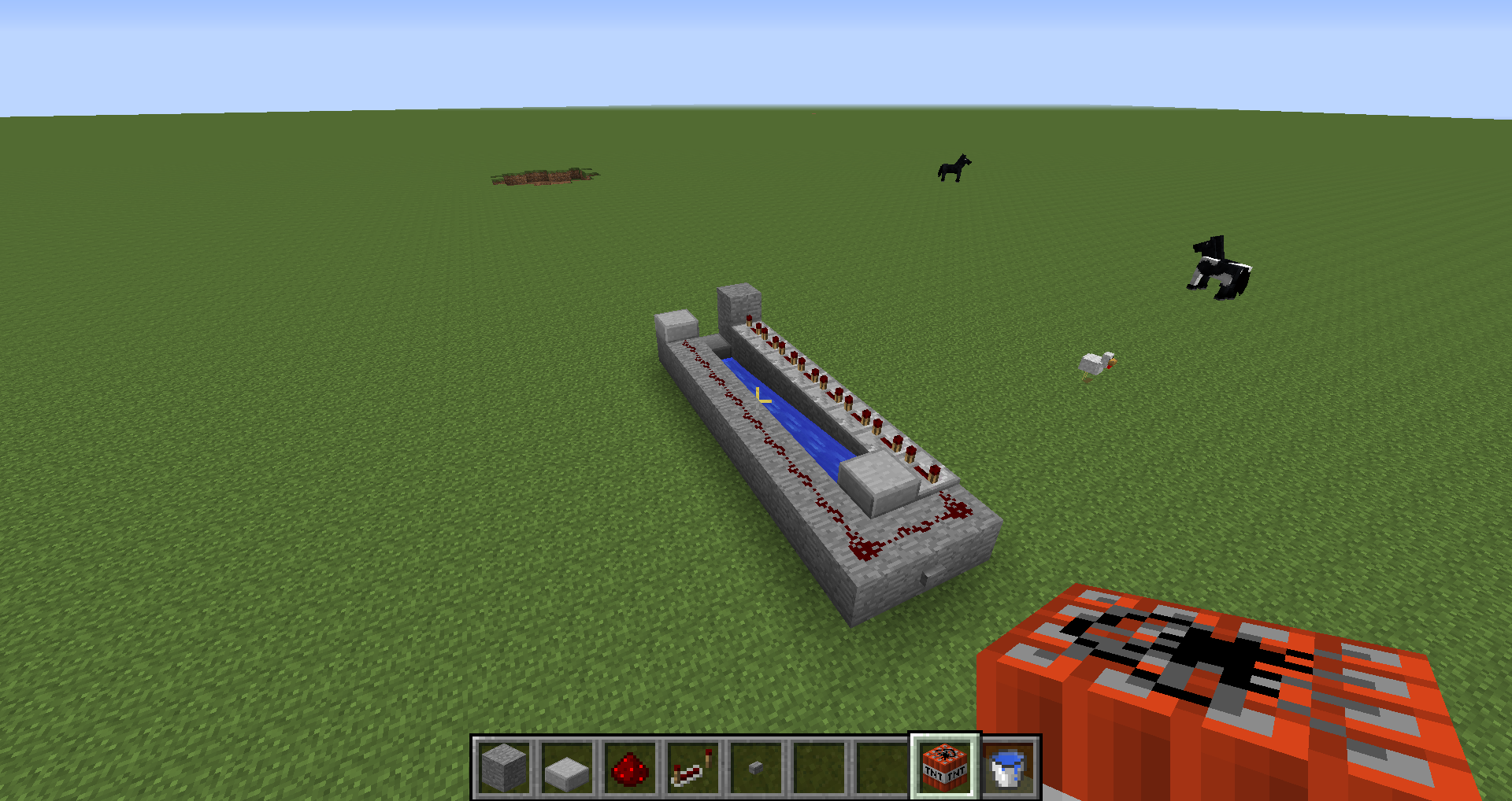 A Simple and Effective Minecraft Cannon : 10 Steps - Instructables