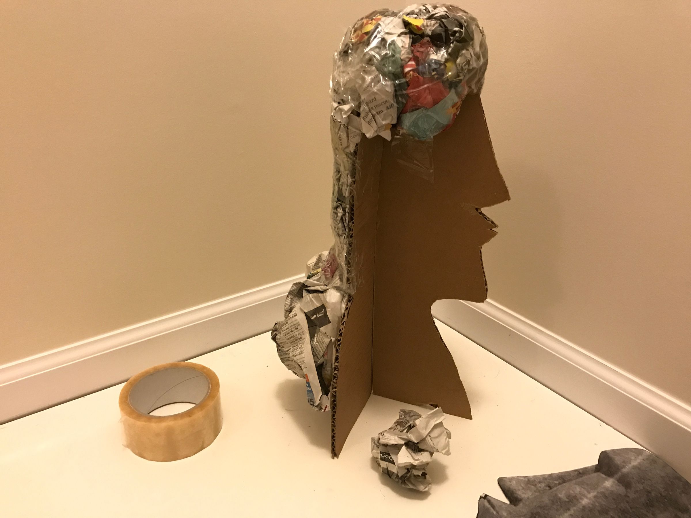 Outdoor Paper Mache Easter Island Head : 13 Steps (with Pictures ...