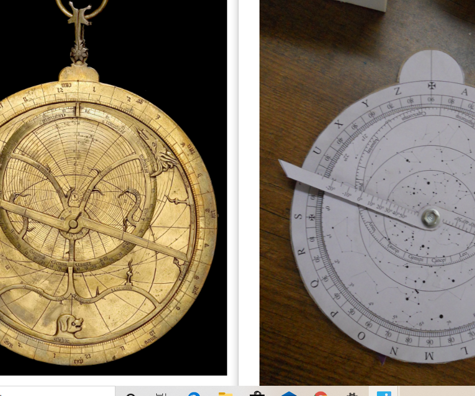 ASTROLABE - Made Using Paper (medieval Astronomical Instrument) : 4 ...