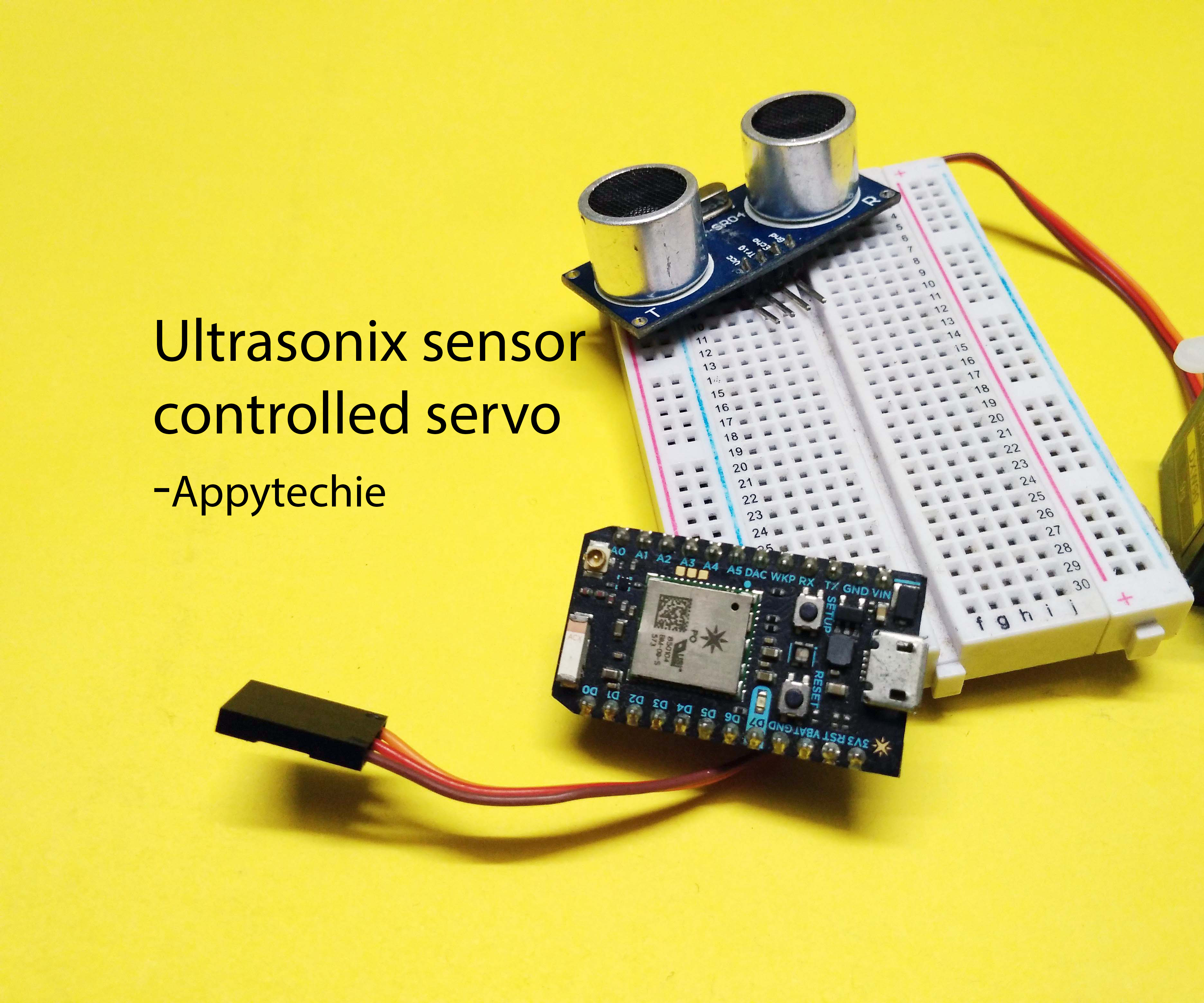 Interface Ultrasonic Sensor and Servo to Photon : 6 Steps - Instructables