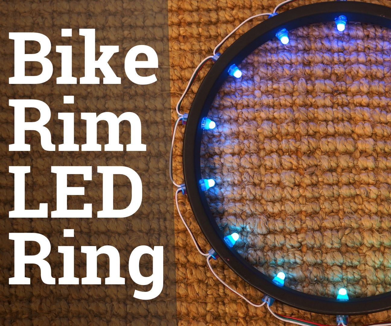 LED Ring From Recycled Bike Rim : 9 Steps (with Pictures) - Instructables