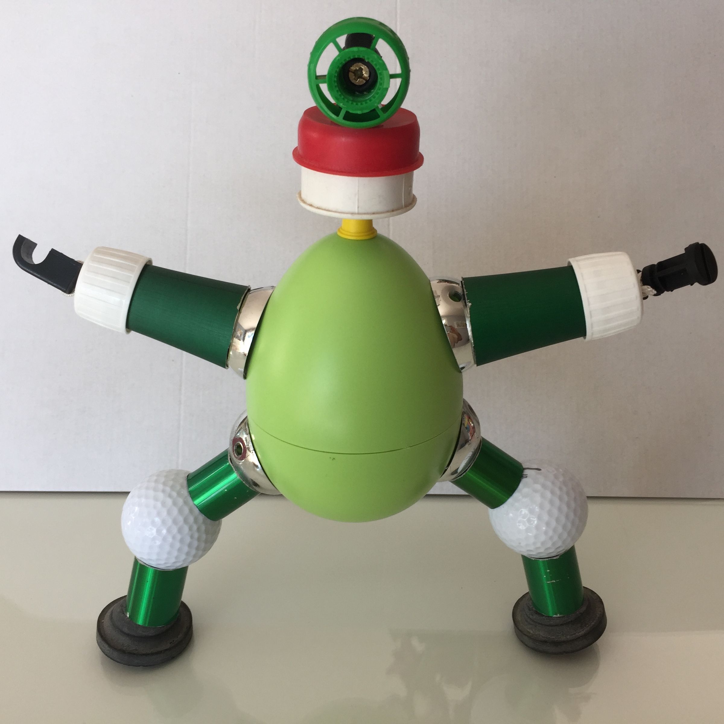 Upcycled Green Robot : 5 Steps - Instructables