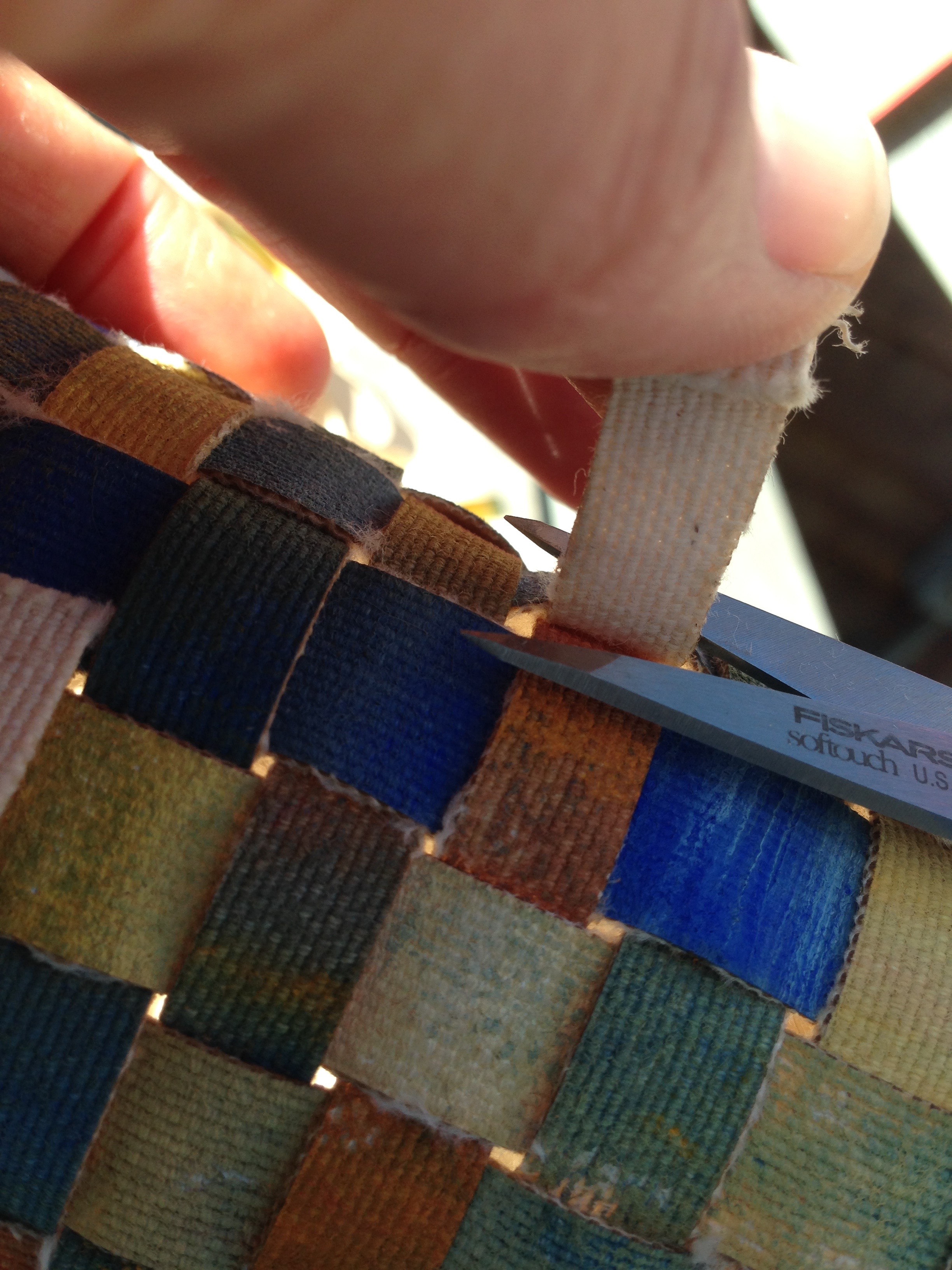 Painted Canvas Strip Basket : 9 Steps (with Pictures) - Instructables