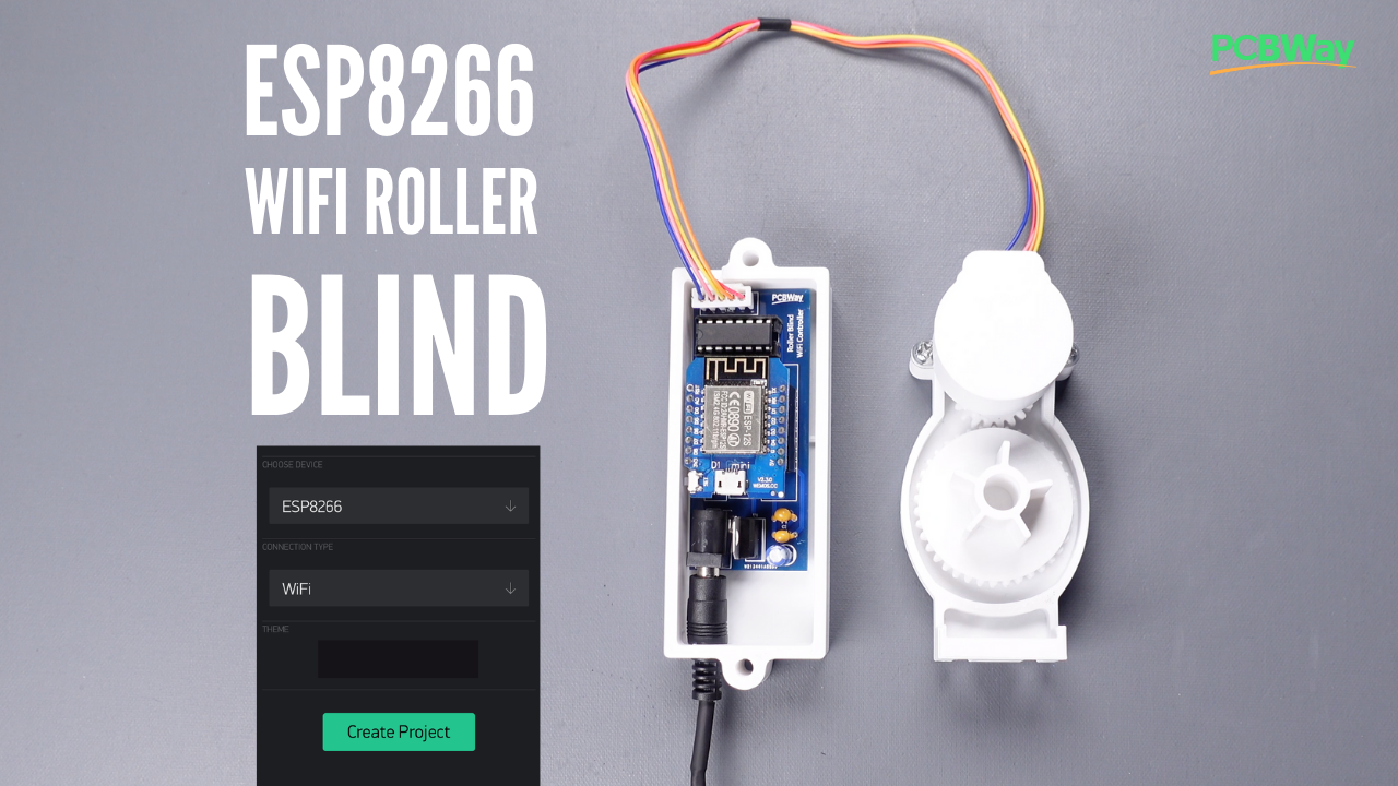 DIY Motorized WiFi Roller Blind - ESP8266 & Blynk : 8 Steps (with ...