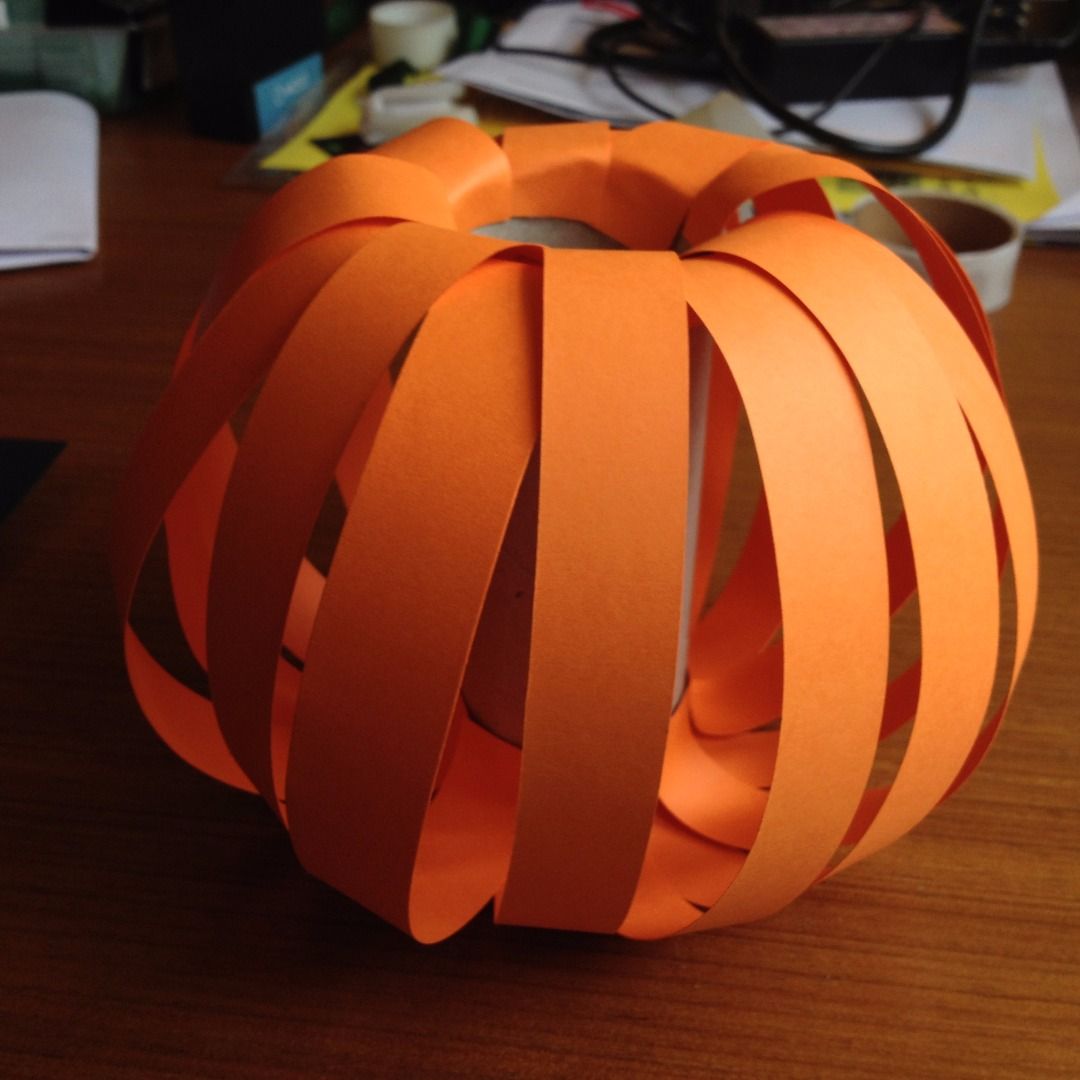 Simple Cardboard Pumpkin Decoration : 4 Steps (with Pictures ...
