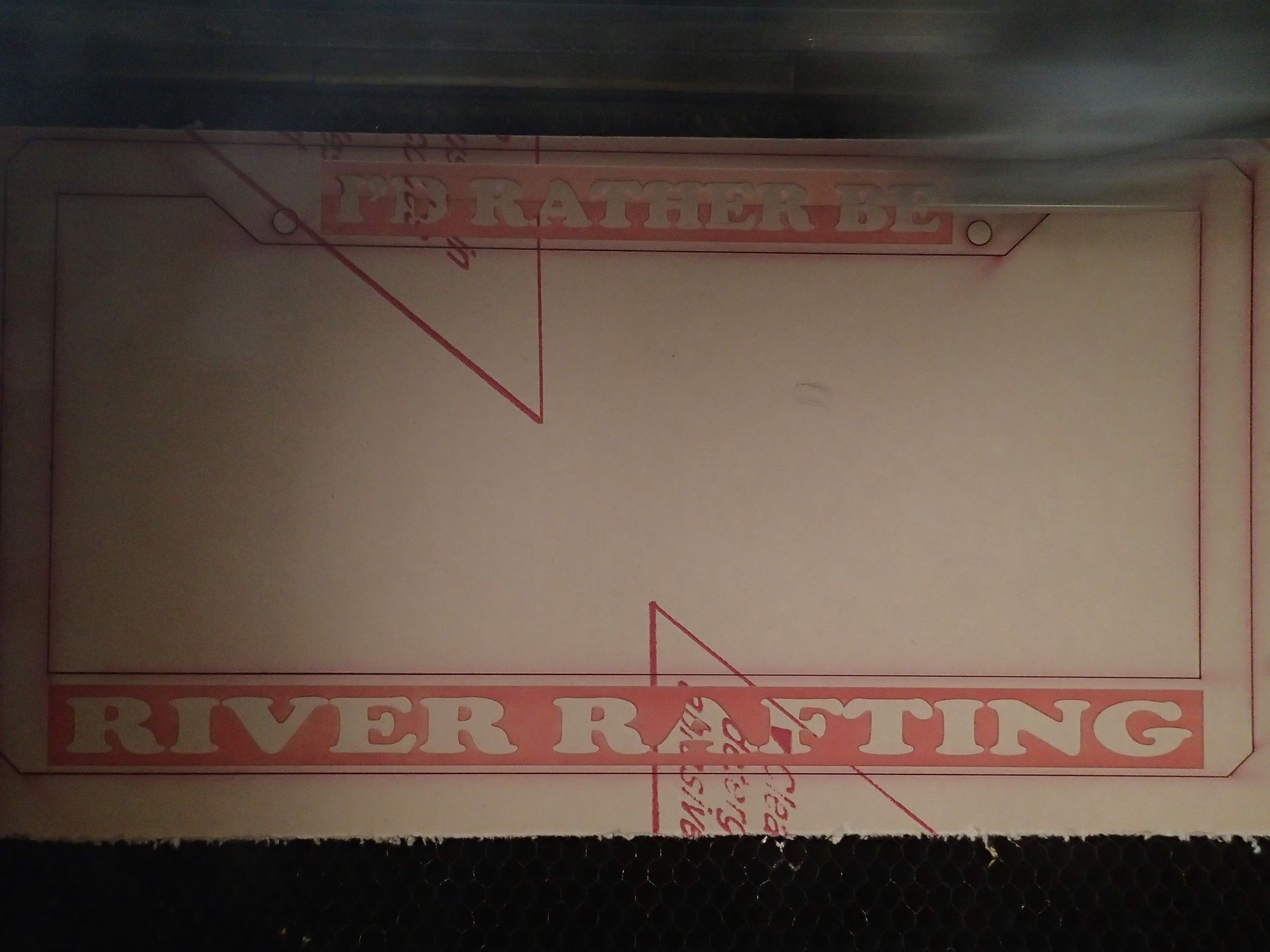 Laser-cut Acrylic License Plate Frame : 5 Steps (with Pictures ...