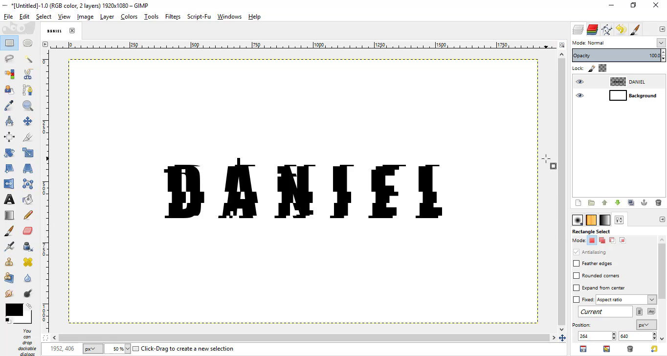 How to Create Glitch Text Effect in GIMP : 6 Steps - Instructables