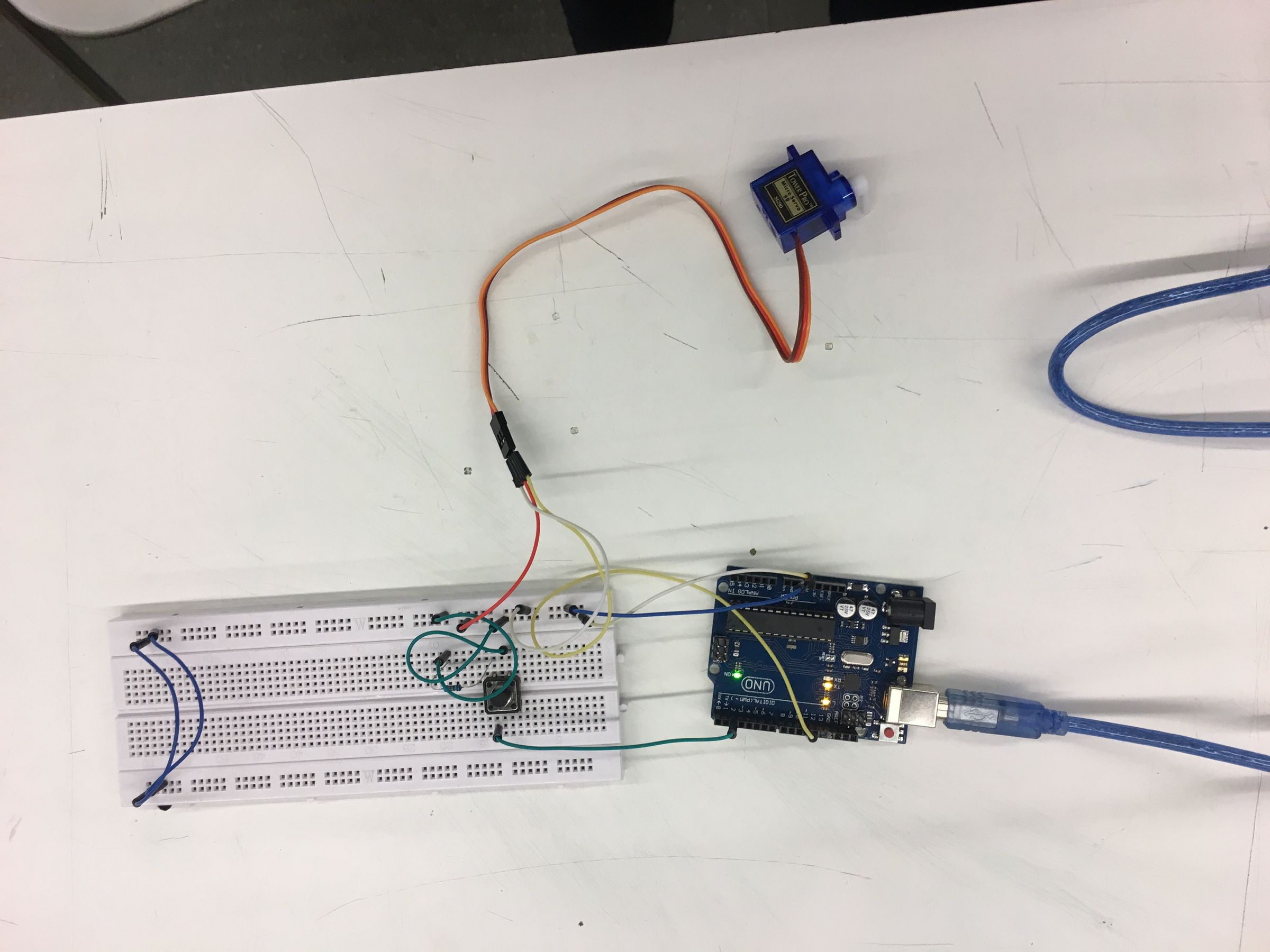 Servo Motor Arduino and Button/drawer Locker : 7 Steps - Instructables