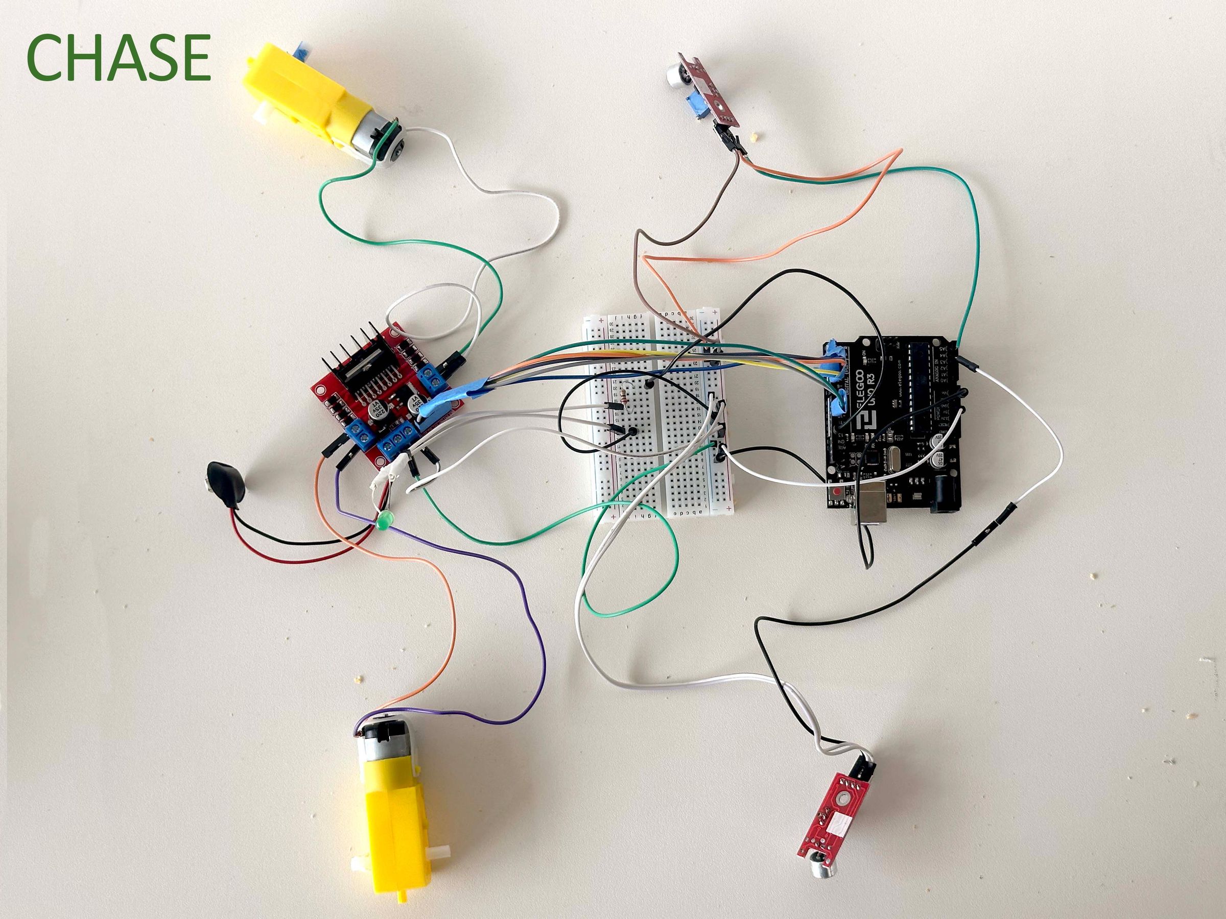 Buzz and Chase: Robots Reacting to Sound Frequency : 8 Steps - Instructables