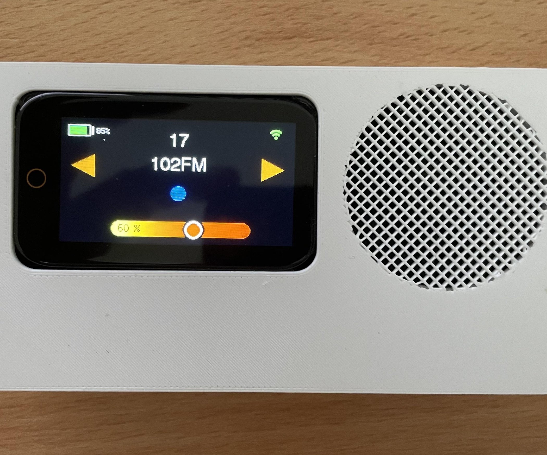 Internet Radio With Touch Screen Based On The Esp32 Instructables