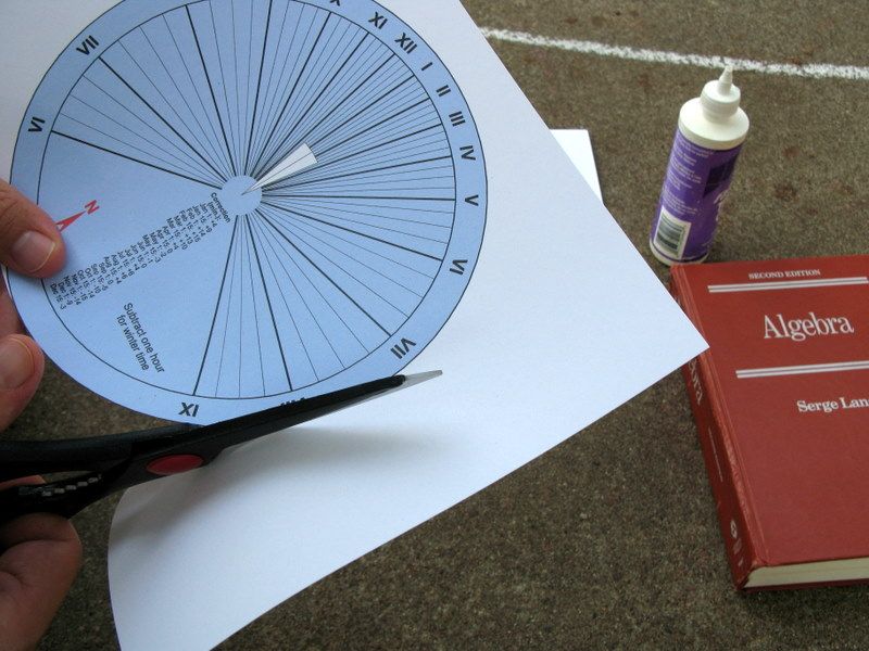 15-minute Paper-craft Sundial : 7 Steps (with Pictures) - Instructables