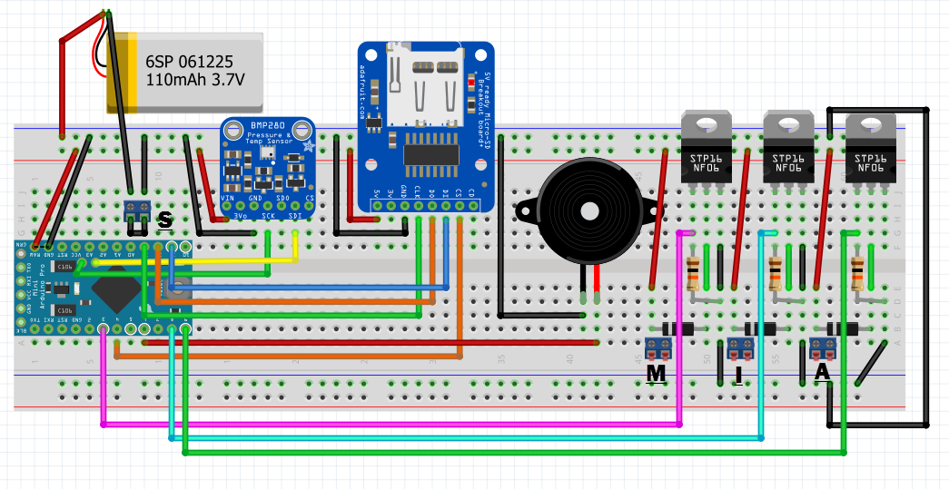 AltWizz Arduino Rocket Altimeter Computer : 5 Steps - Instructables