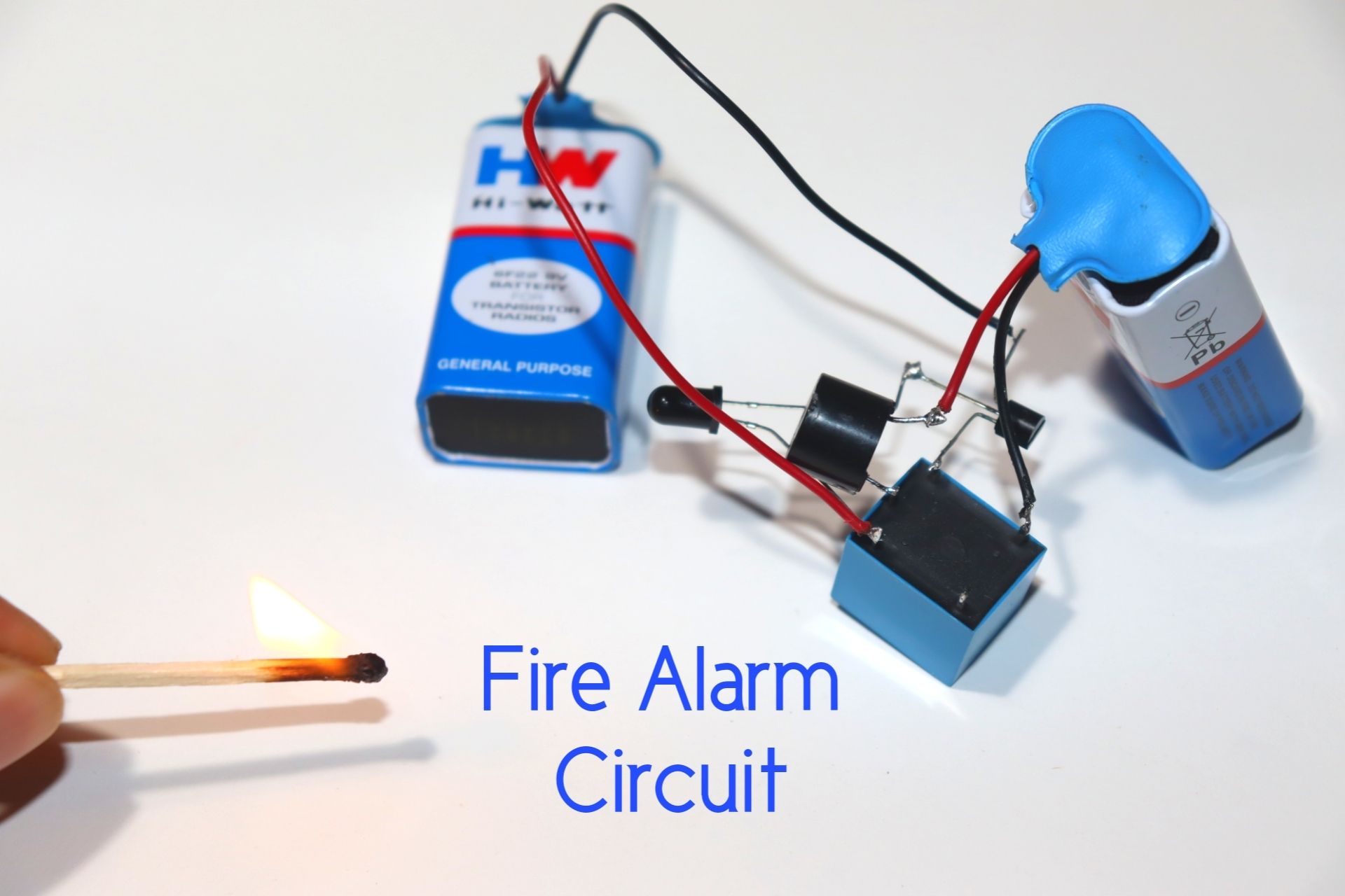 Very Sensitive Fire Alarm Circuit Using Relay : 9 Steps - Instructables