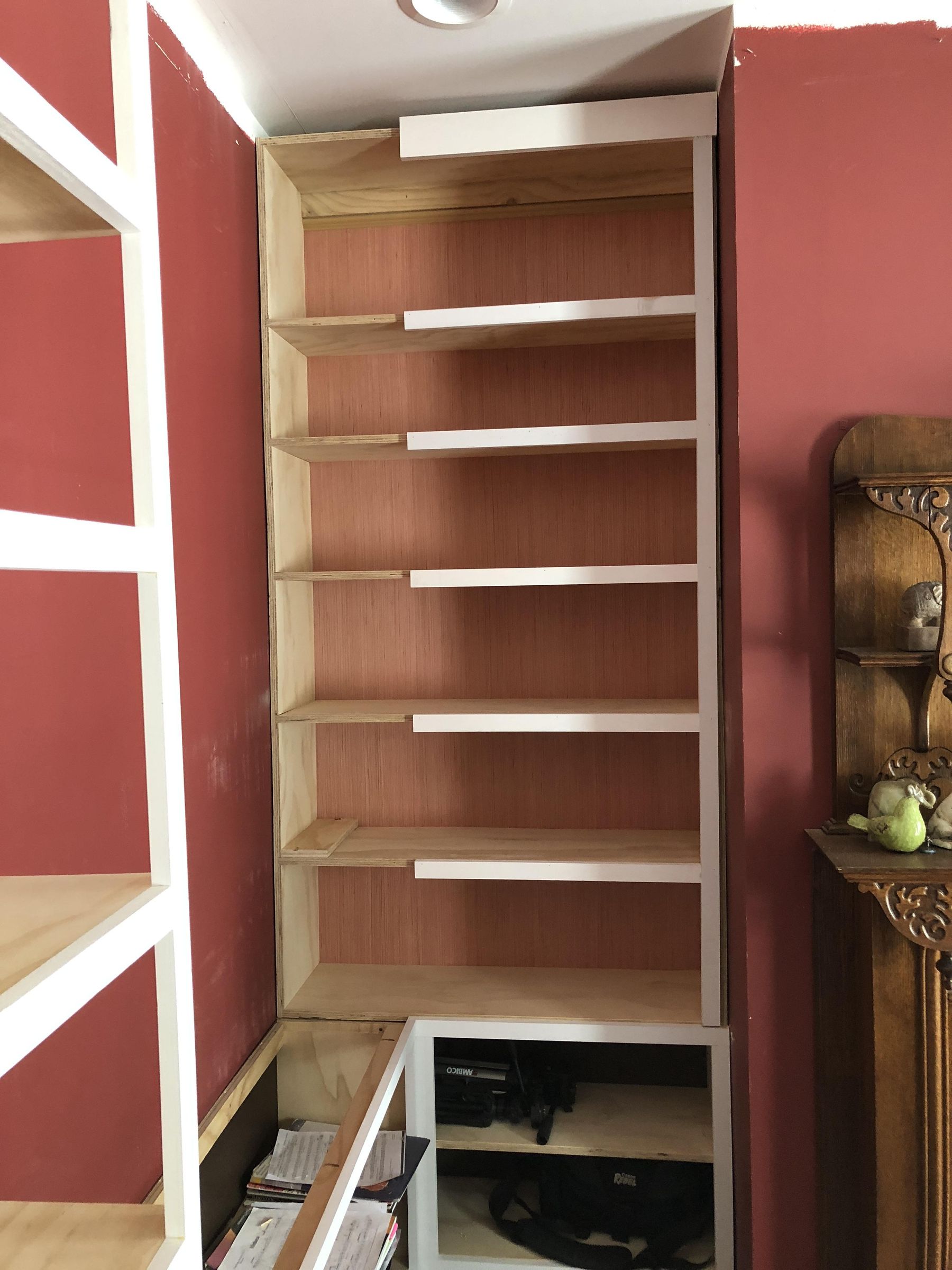 Home Library Bookcases and Cabinets Room Renovation : 16 Steps (with ...