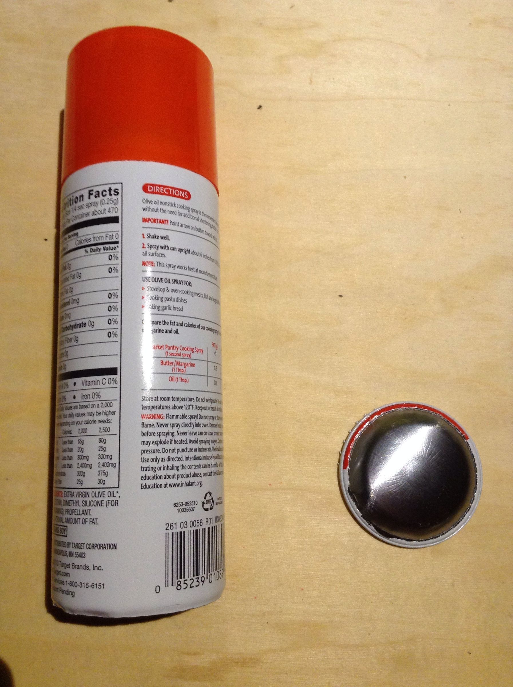 Cooking Spray Secret Compartment : 4 Steps - Instructables