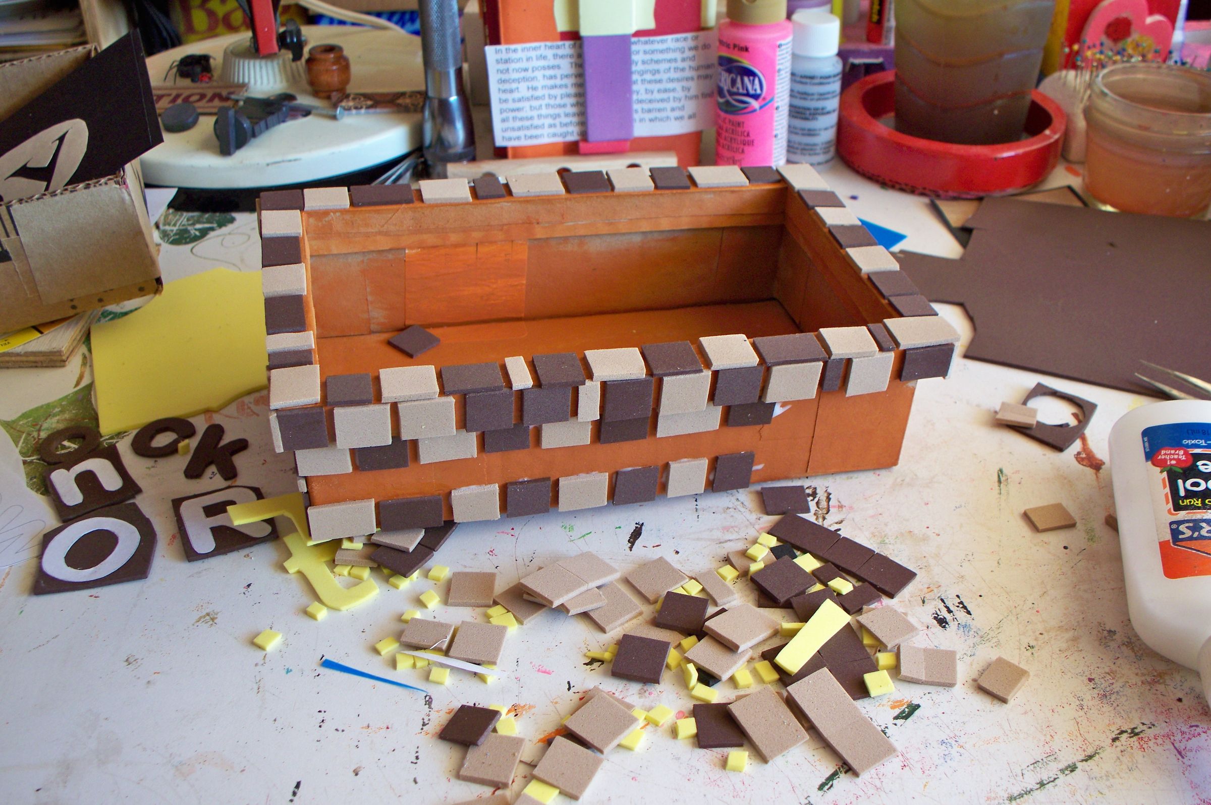 How to Use Craft Foam As Ceramic Tile! : 6 Steps (with Pictures ...