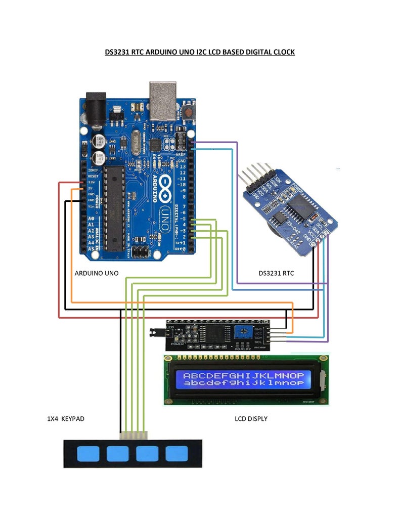 Arduino Uno Based Digital Clock, Calendar Cum Temperature Indicator ... Arduino Uno Based Digital Clock, Calendar Cum Temperature Indicator ...