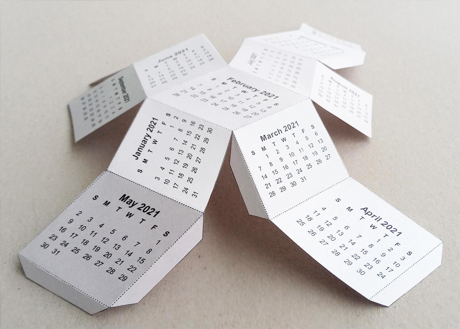 Choose Your 3D Calendar for 2021 : 4 Steps (with Pictures) - Instructables