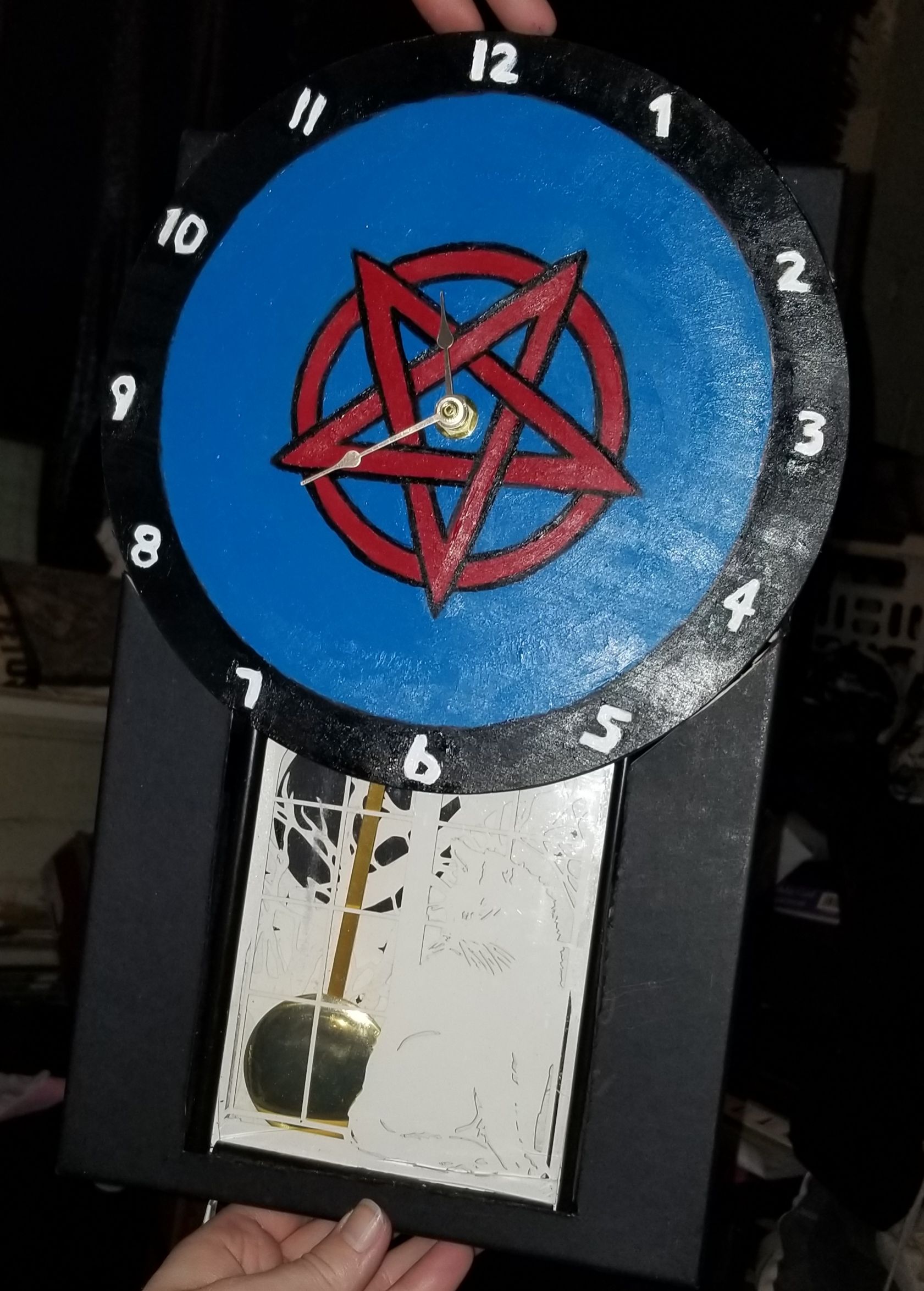 3-D LED Lightbox Pendulum Clock From Shoebox : 11 Steps (with Pictures ...