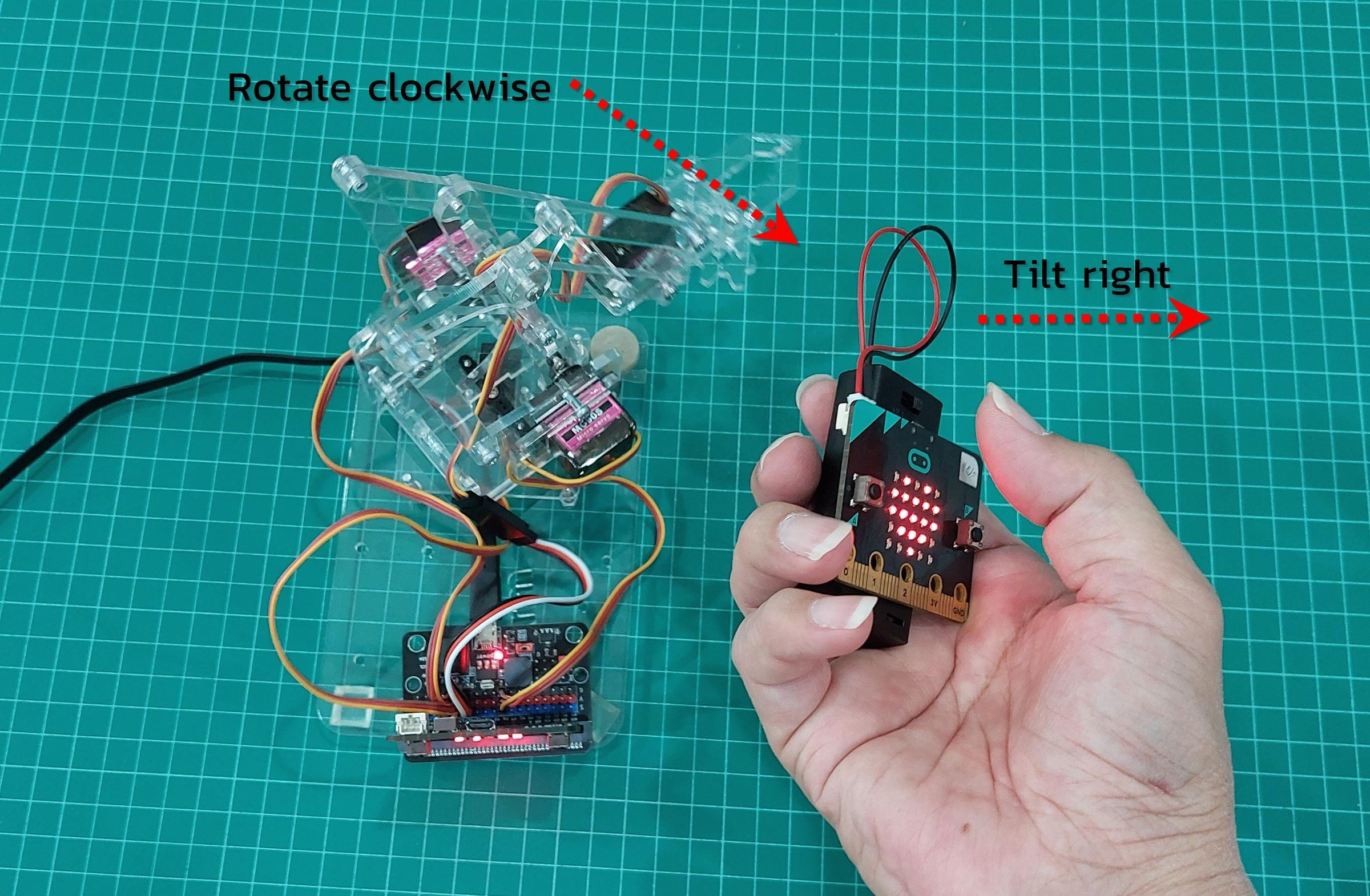 Control Robot Arm With Simple Gestures : 8 Steps (with Pictures ...