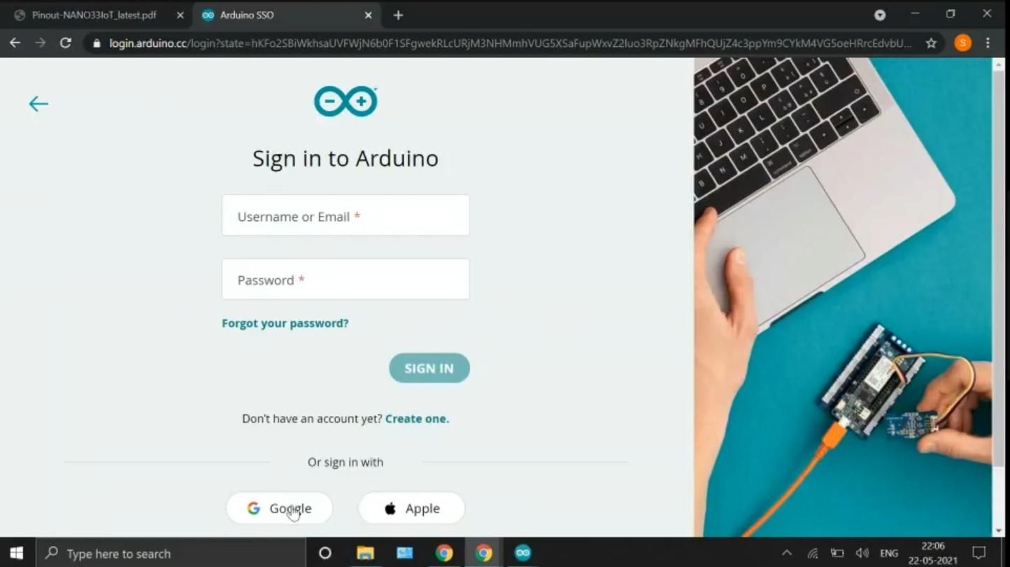 Getting Started With Arduino IoT Cloud for Arduino Nano 33 IoT : 10 ...