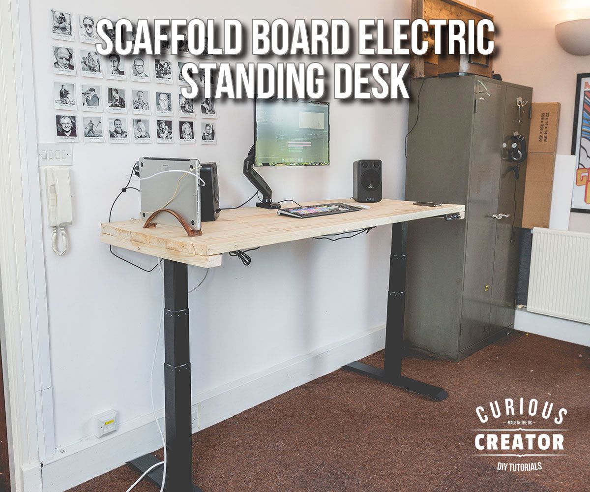 Scaffold Board Electric Standing Desk : 11 Steps (with Pictures ...